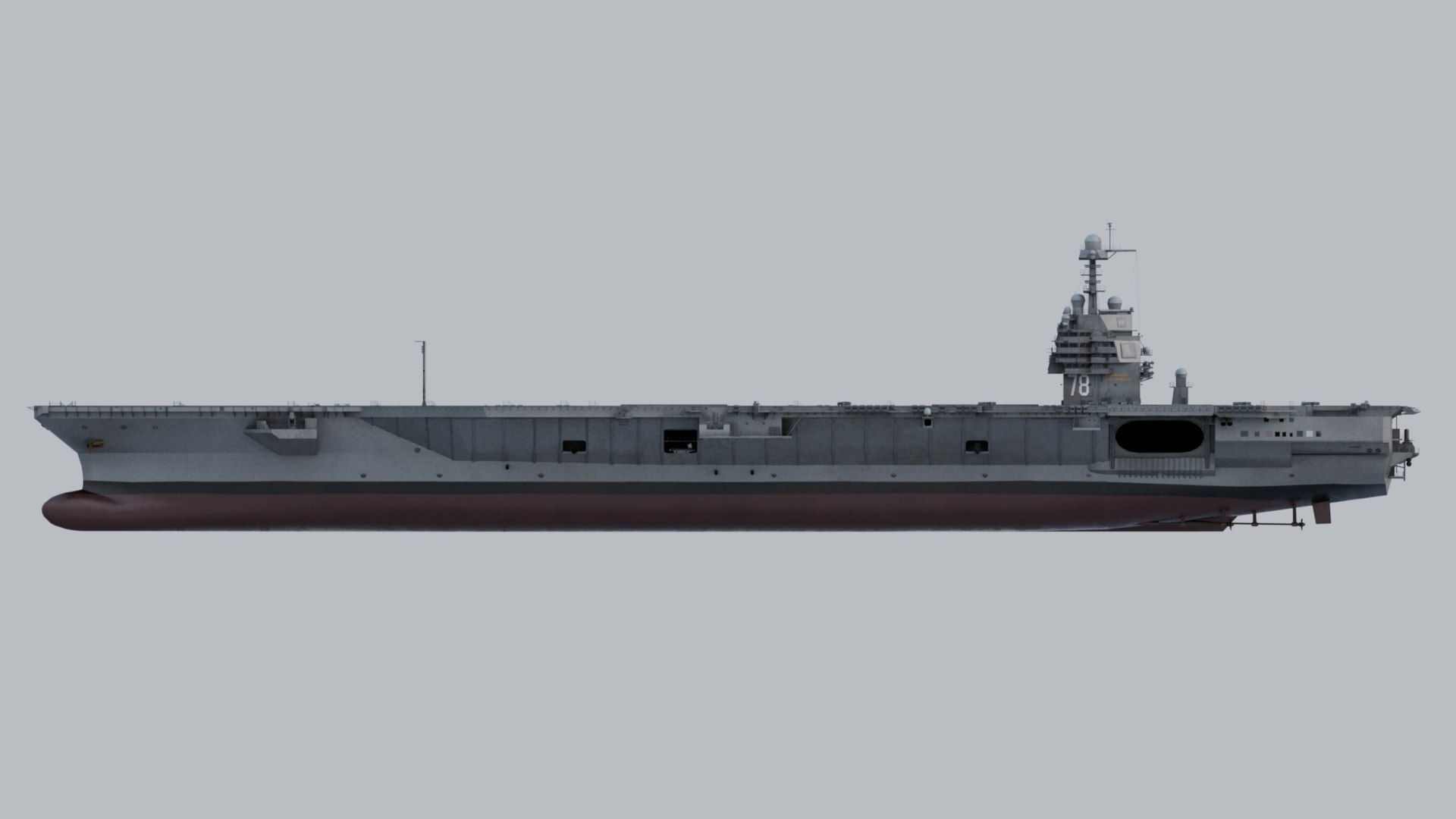USS Gerald R Ford CVN-78 3D Model - TurboSquid 2291944
