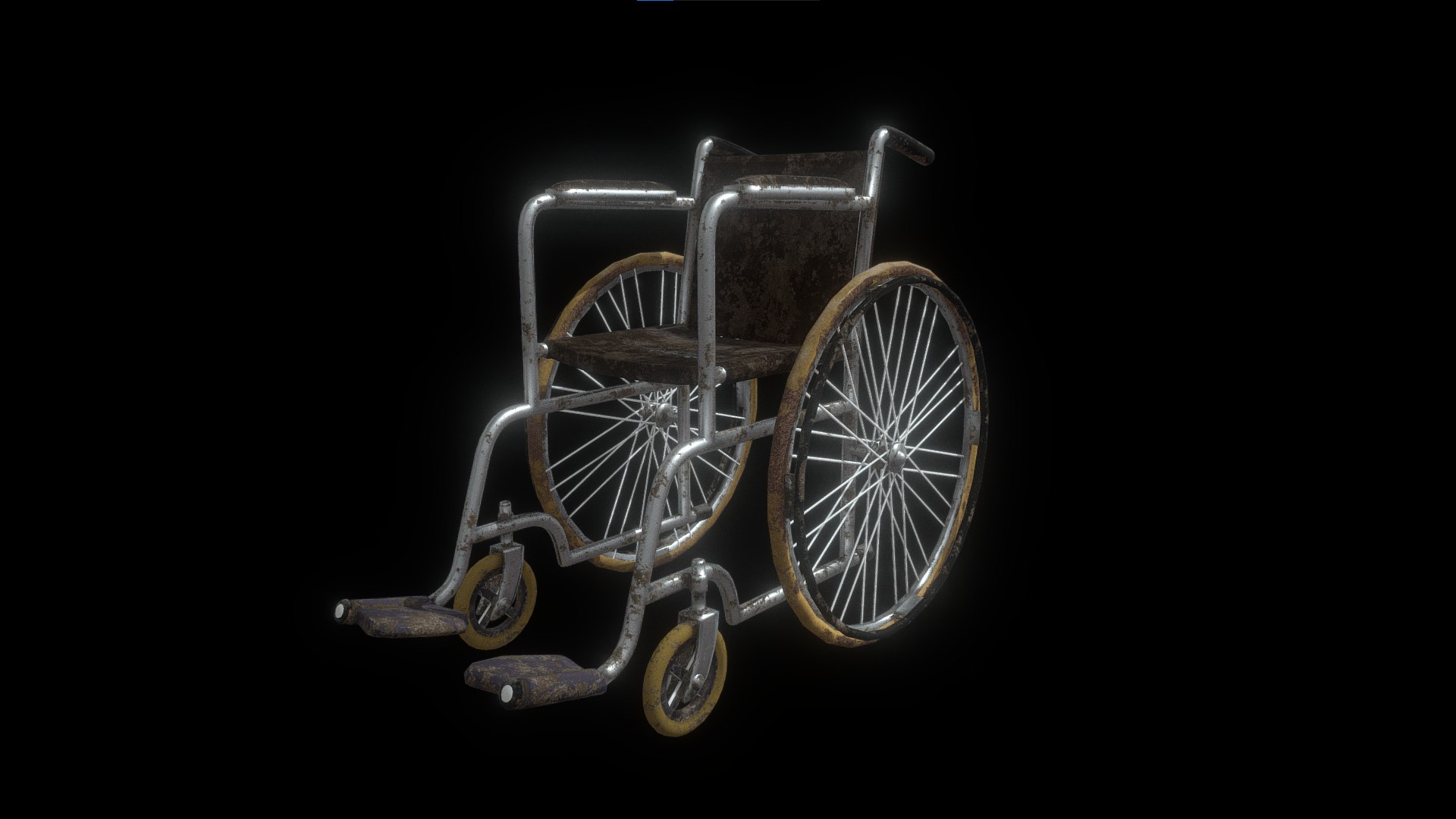 Dirty Wheelchair 3D Model - TurboSquid 2115521