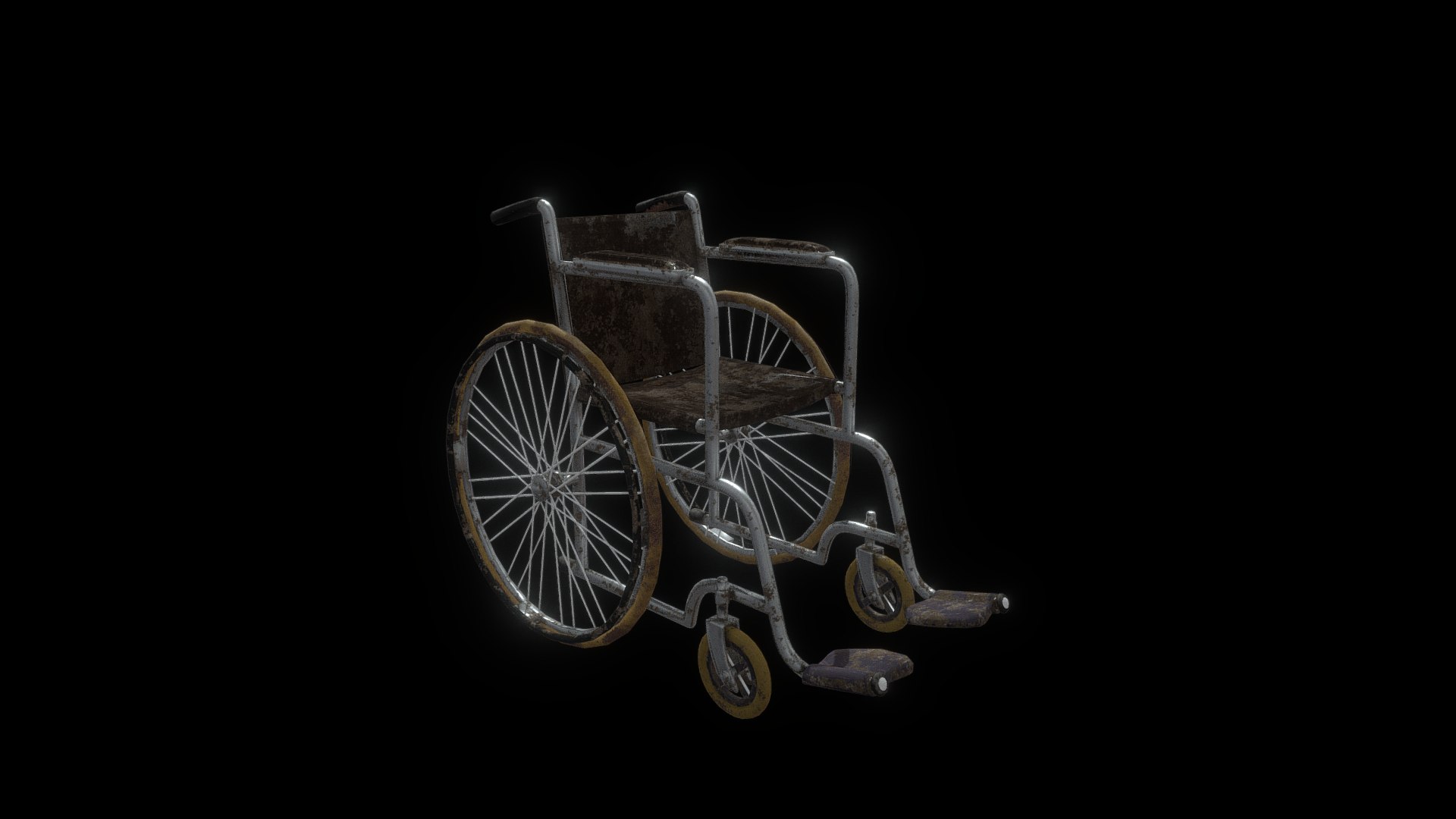 Dirty Wheelchair 3D Model - TurboSquid 2115521