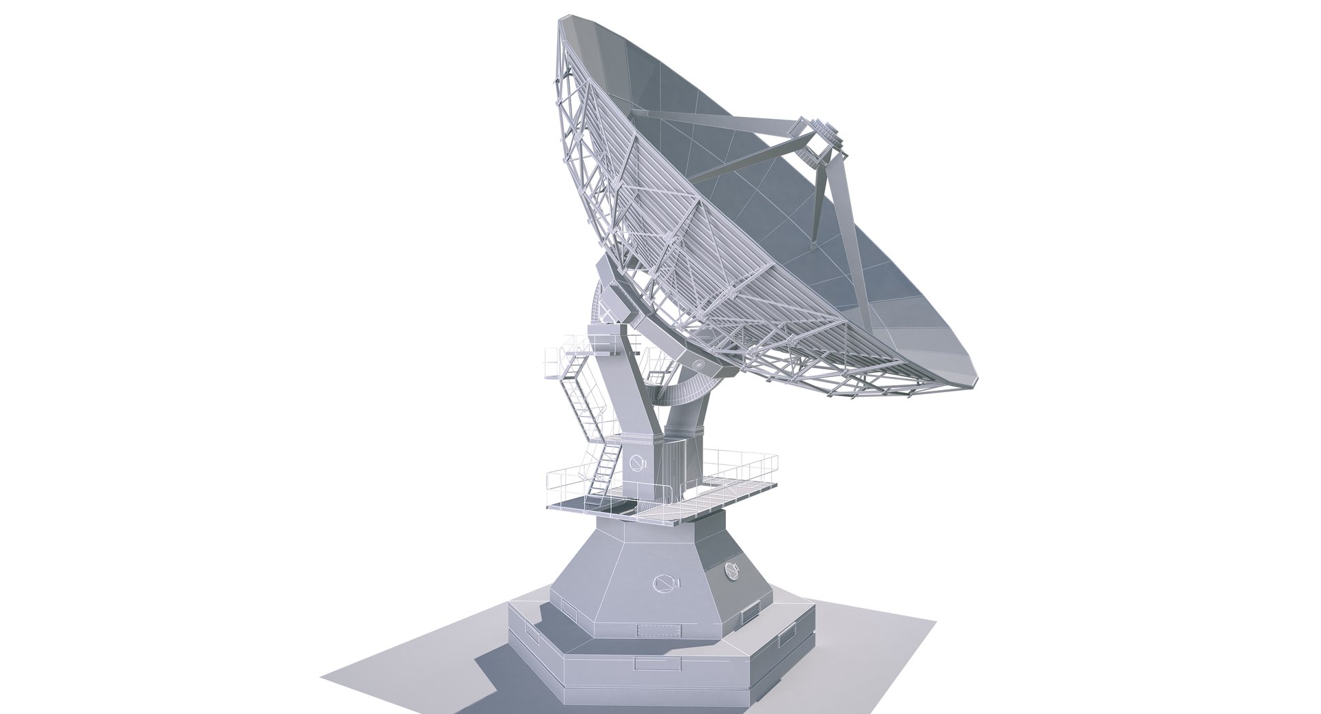 Satellite Dish Cellular Tower 3D Model - TurboSquid 1592639