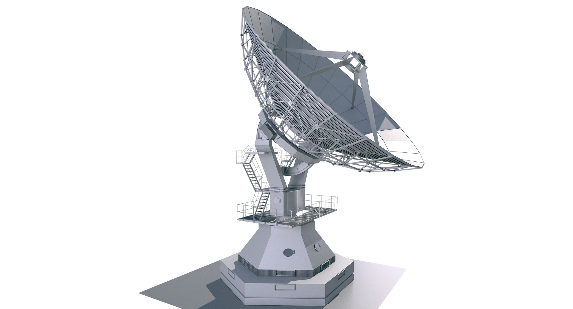 Satellite Dish Cellular Tower 3D Model - TurboSquid 1592639