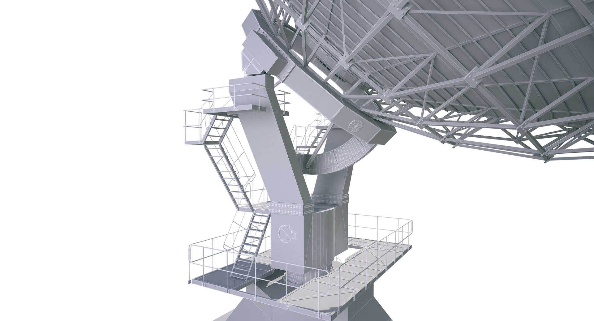 Satellite dish cellular tower 3D model - TurboSquid 1592639