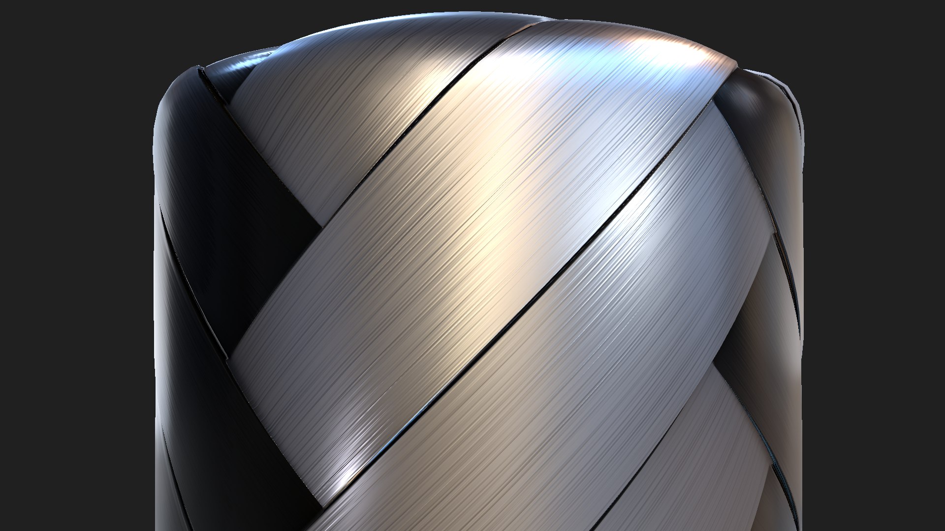 Flexible Metal Hoses Customizable PBR Materials Texture 3D Model ...