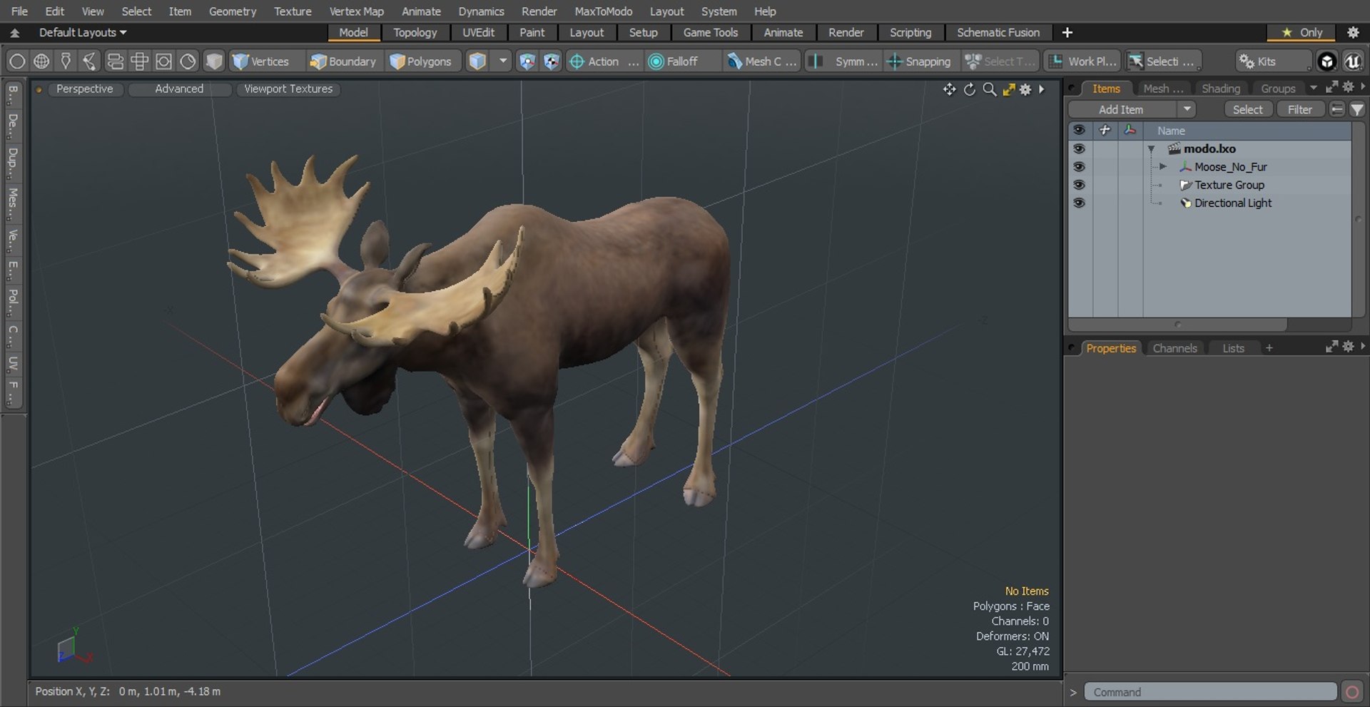 3D Moose No Fur - TurboSquid 2088909