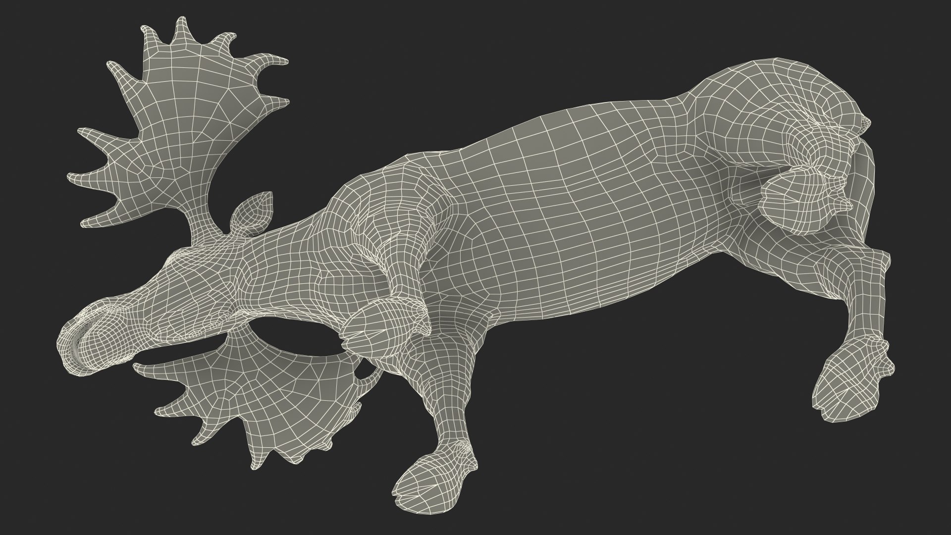 3D Moose No Fur - TurboSquid 2088909