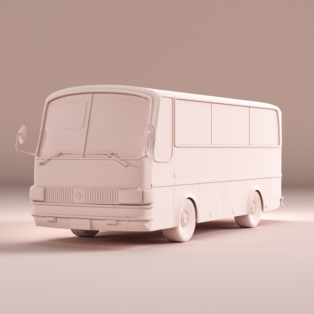 Stylized Bus 3D Model - TurboSquid 2285328