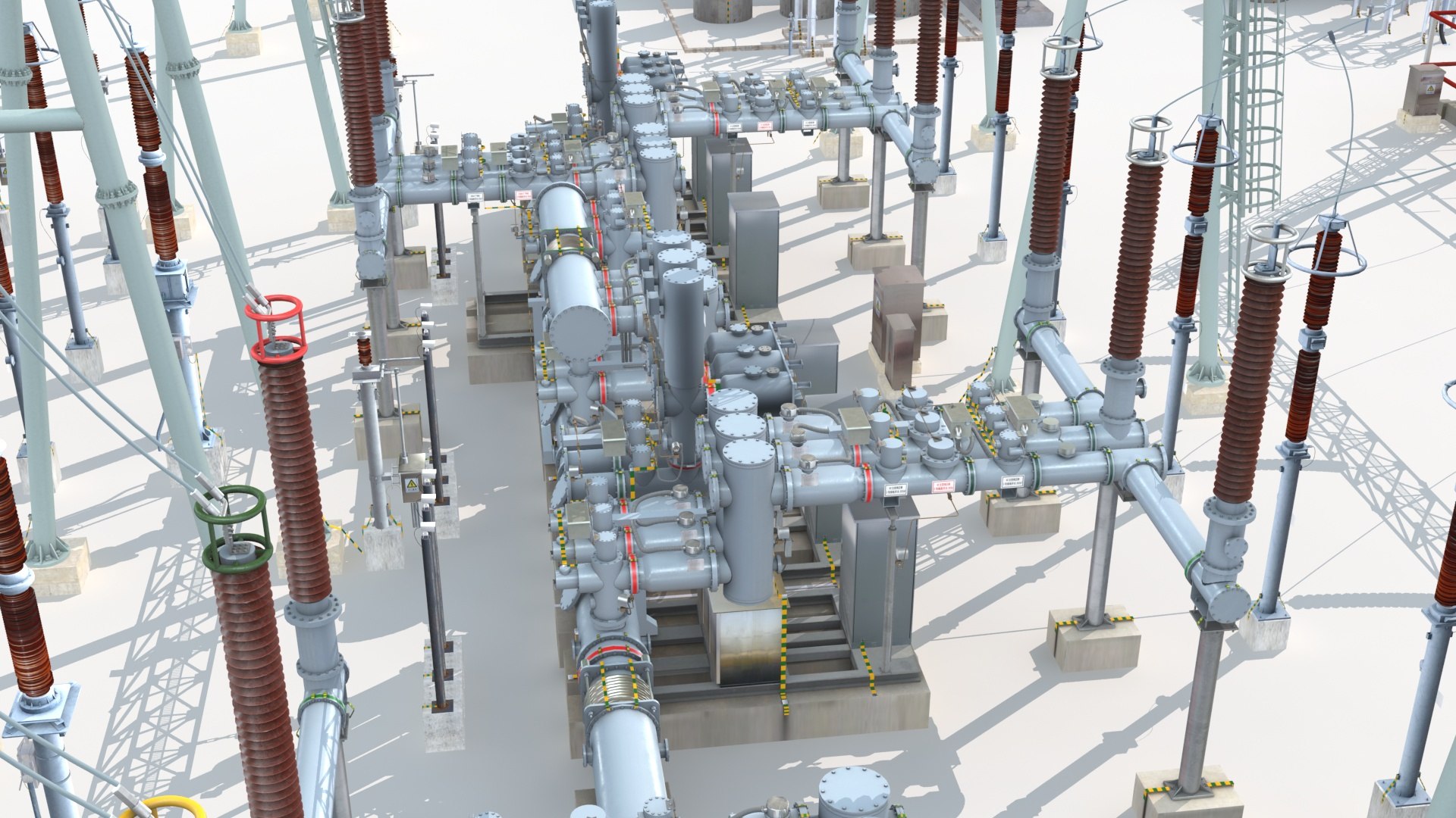 Electrical Substation 3D Model - TurboSquid 2392480