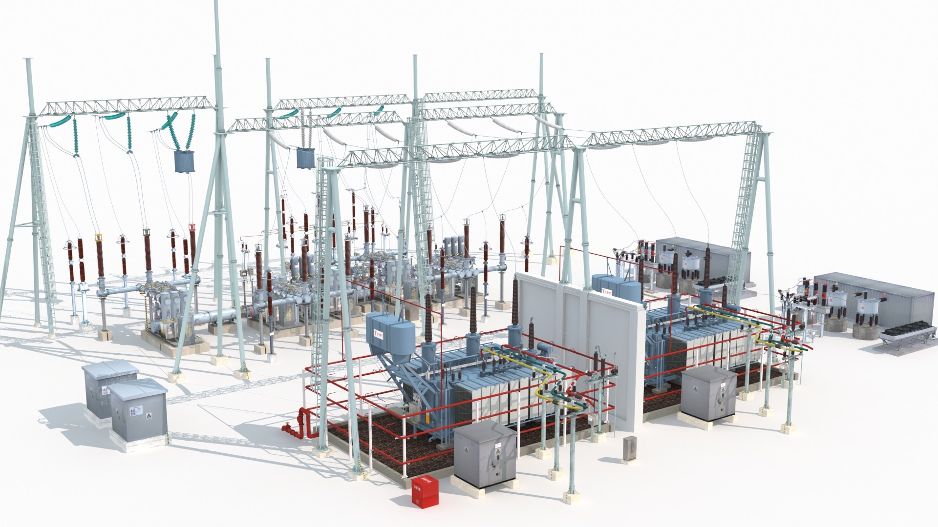 Electrical Substation 3D Model - TurboSquid 2392480