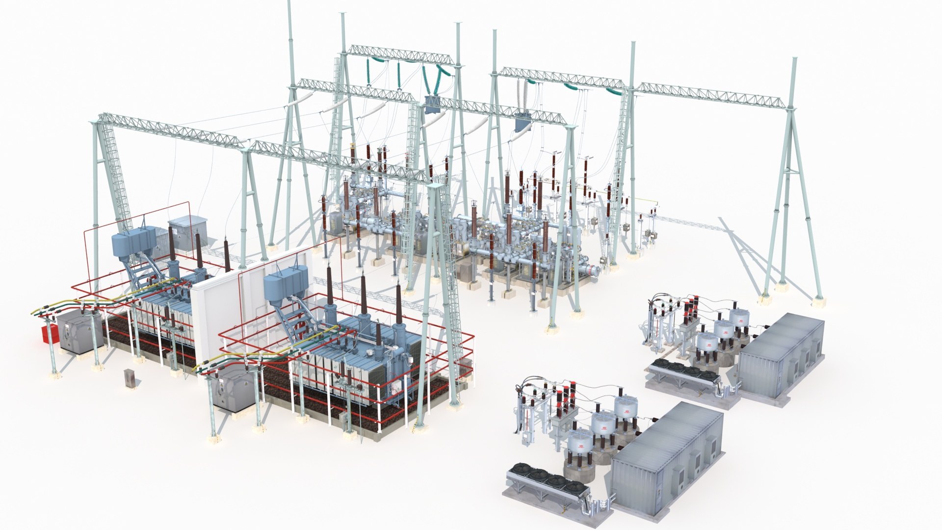 Electrical Substation 3D Model - TurboSquid 2392480