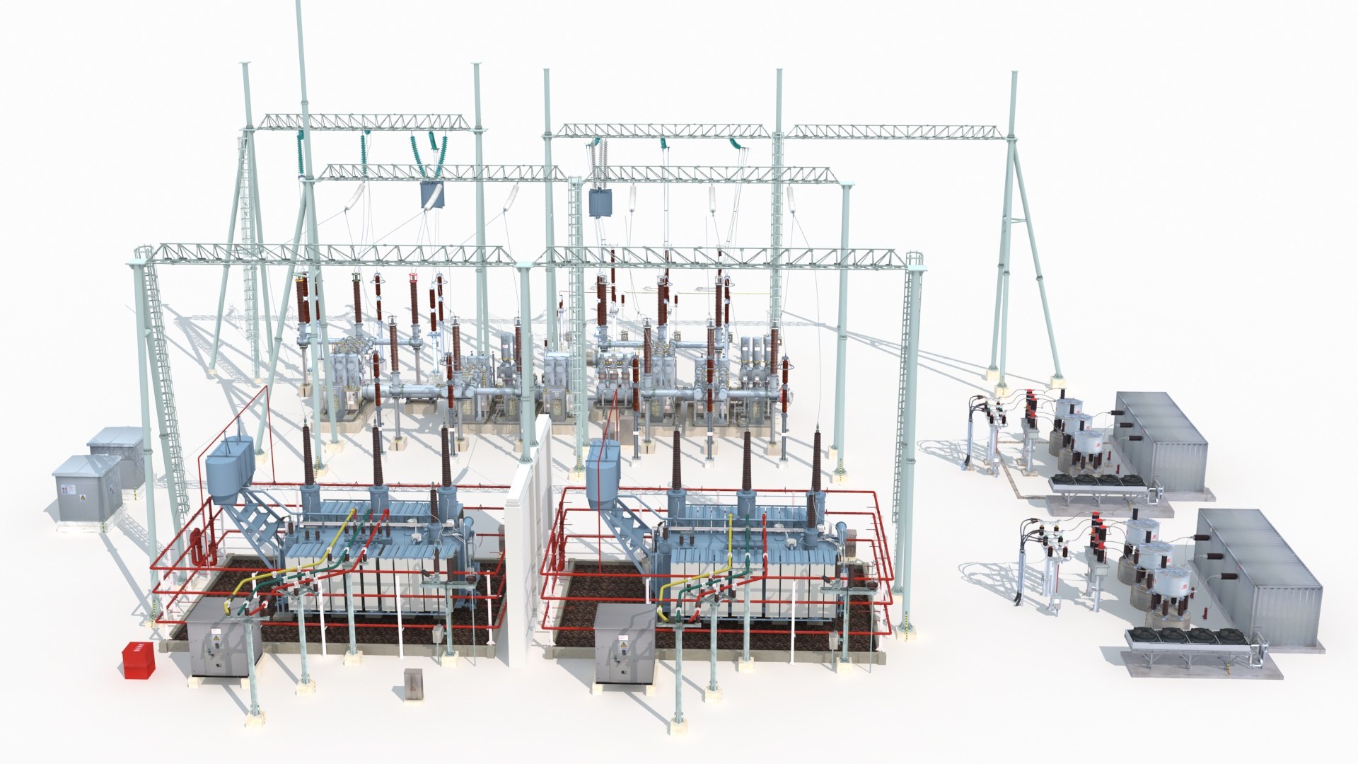 Electrical Substation 3D Model - TurboSquid 2392480