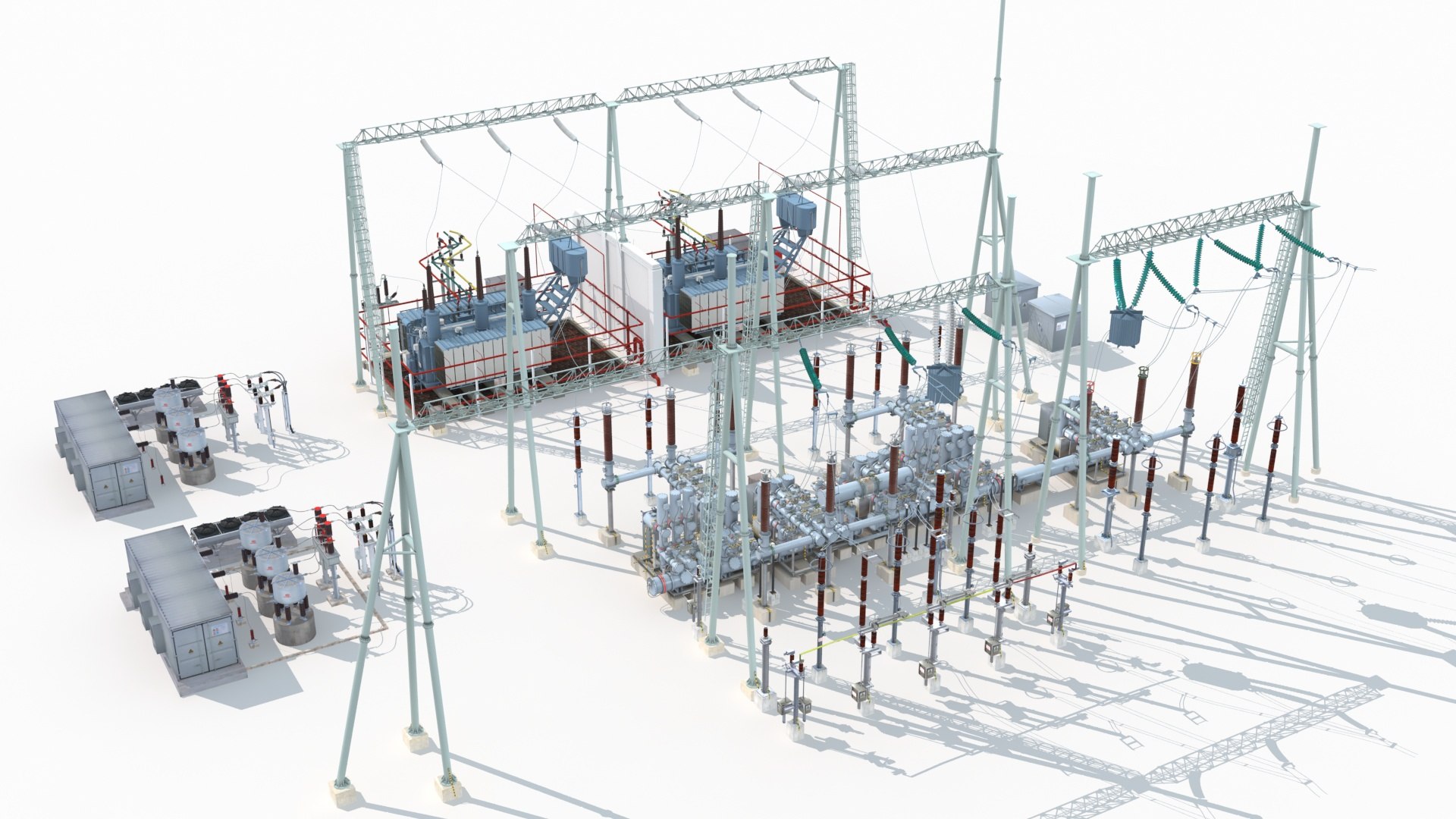 Electrical Substation 3D Model - TurboSquid 2392480