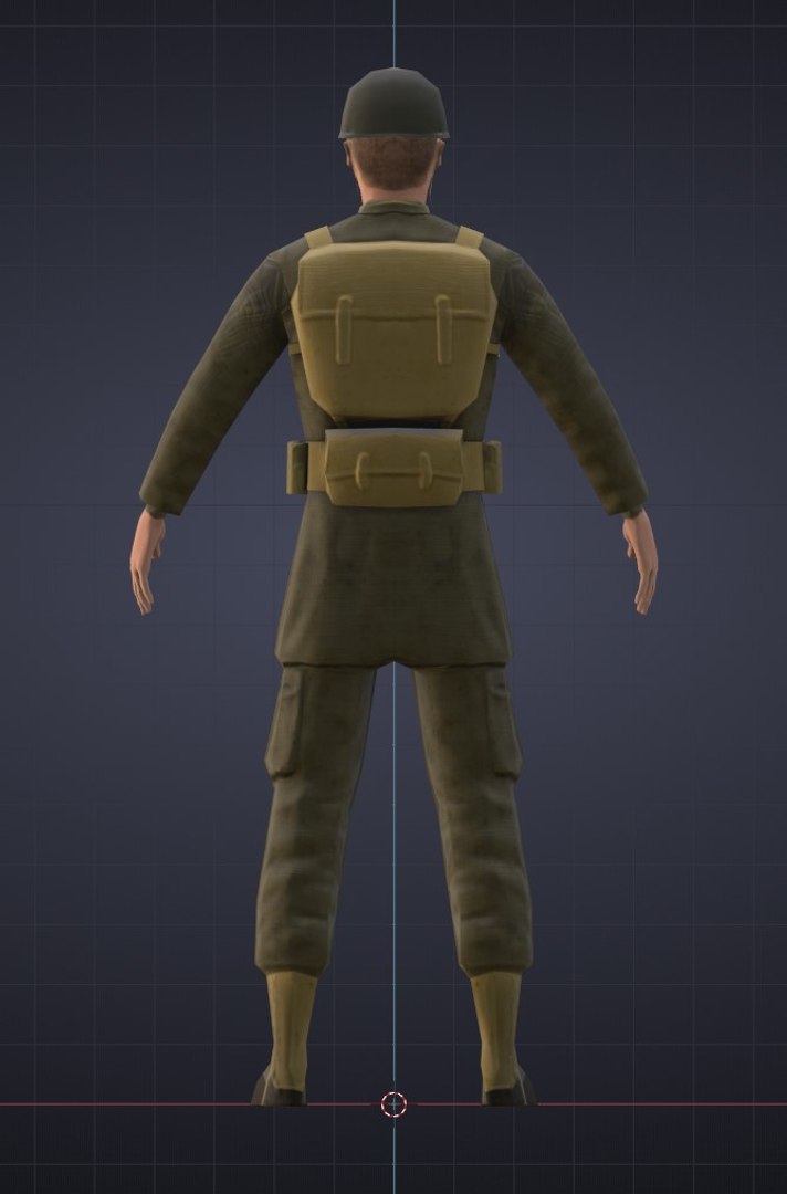 Super Low Poly US WW2 GI Soldier Character Model 3D Model - TurboSquid 2029682