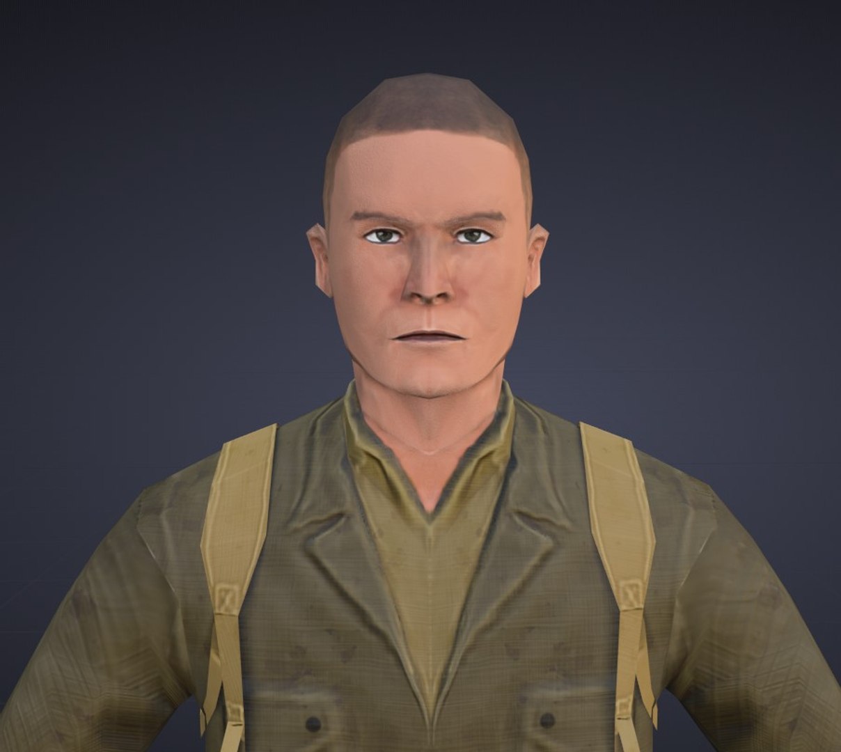 Super Low Poly US WW2 GI Soldier Character Model 3D Model - TurboSquid ...