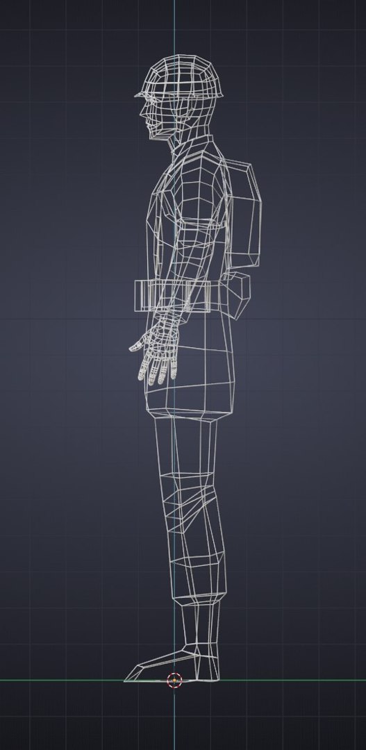 Super Low Poly US WW2 GI Soldier Character Model 3D Model - TurboSquid ...