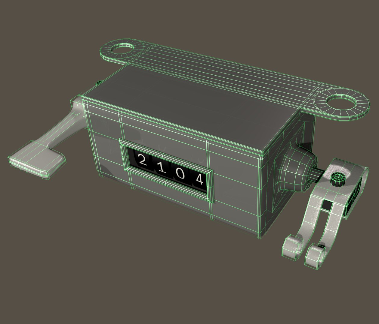 3d mechanical counter