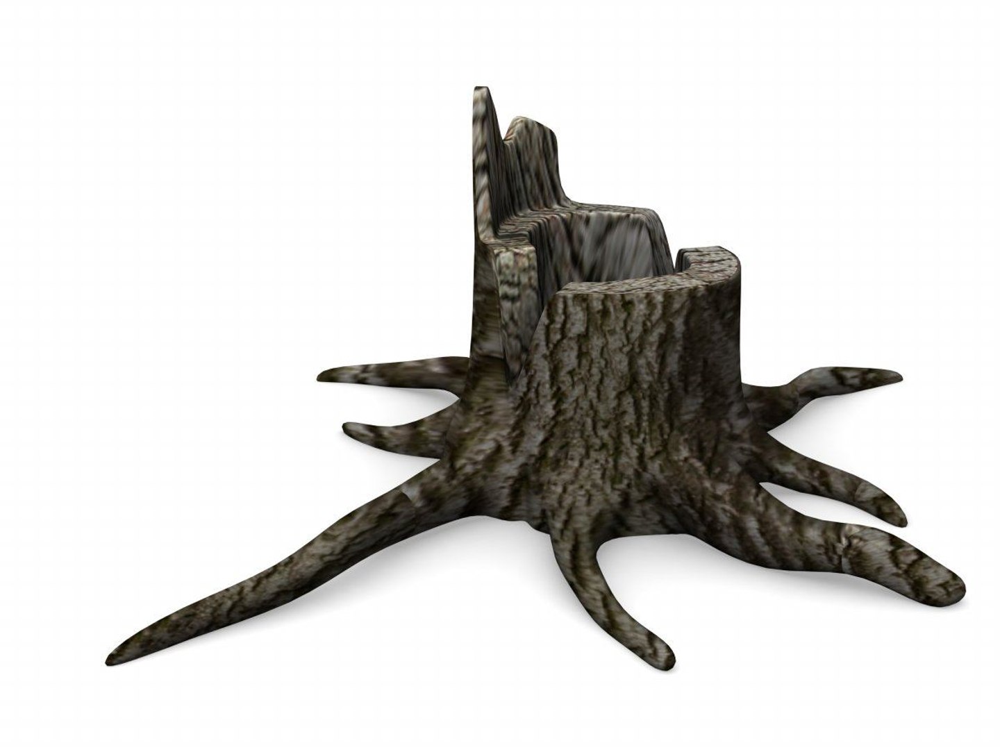 3d Tree Stump Model