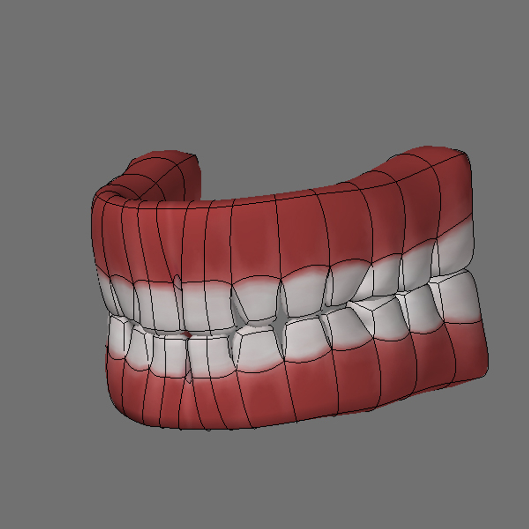 free simple teeth emdl 3d model