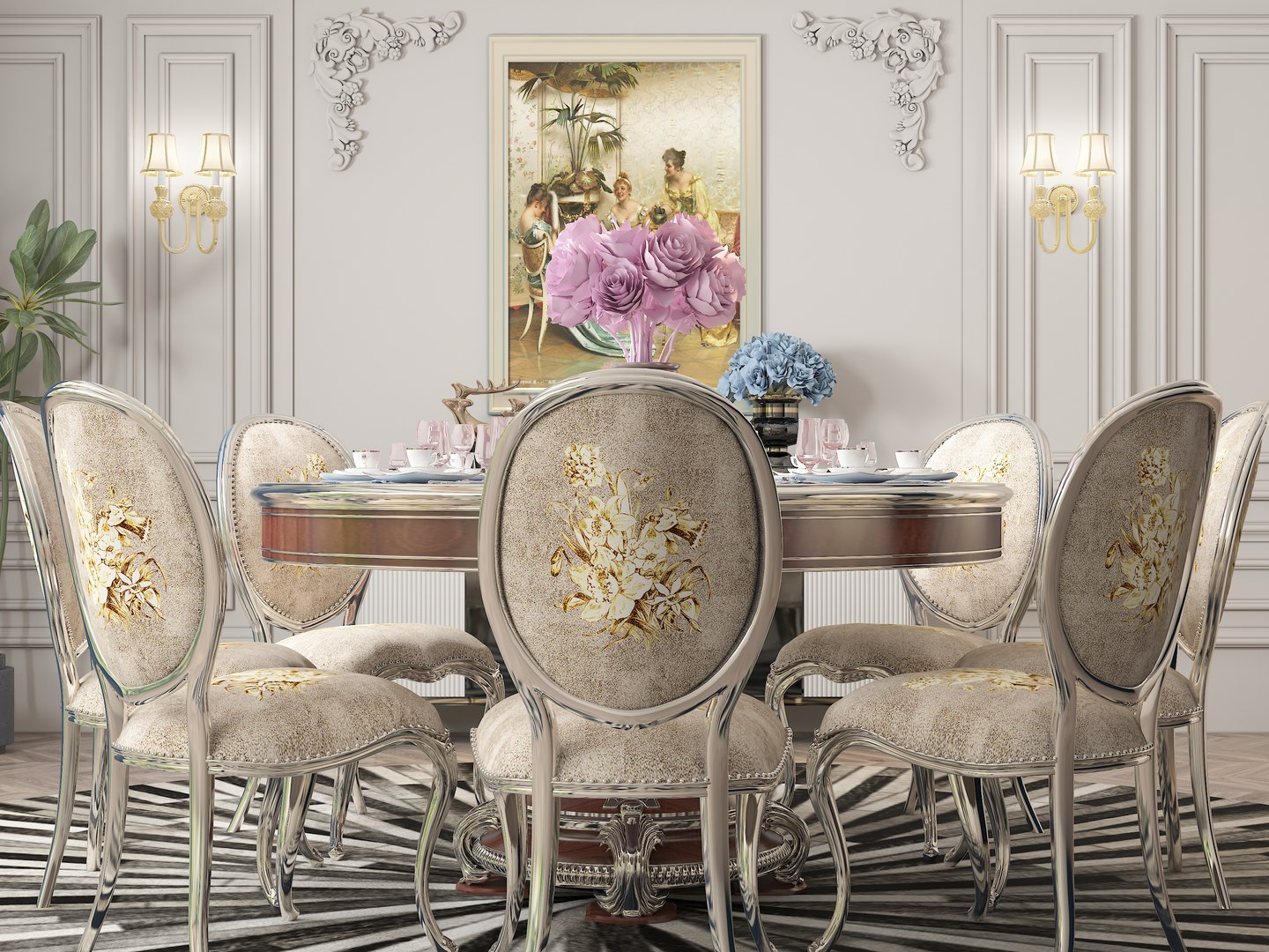 3D Dining Room Model - TurboSquid 1989670