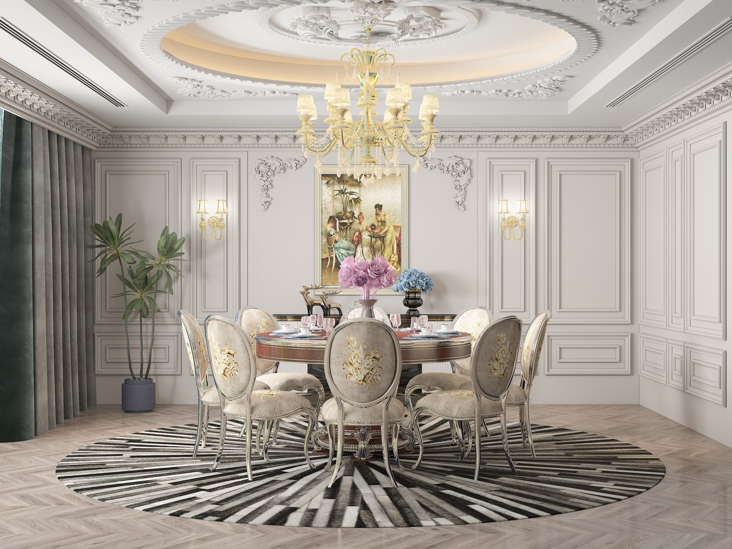 3D Dining Room Model - TurboSquid 1989670