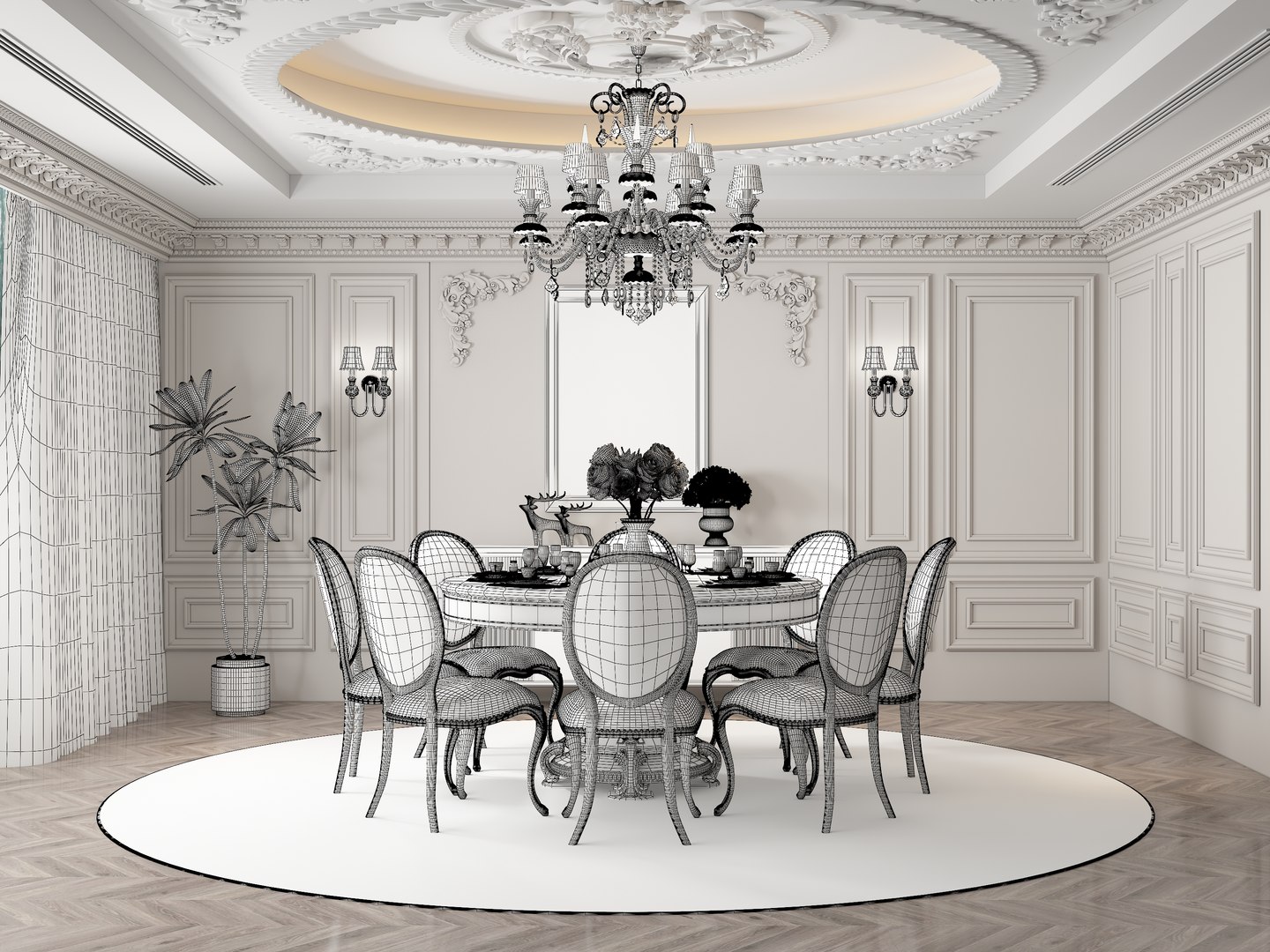 3D Dining Room Model - TurboSquid 1989670