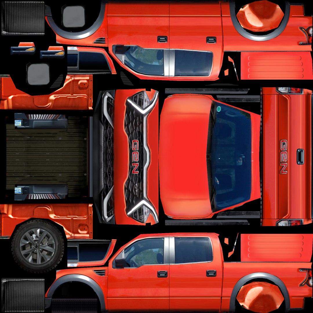 3D Generic Pickup V1 Model - TurboSquid 1830585