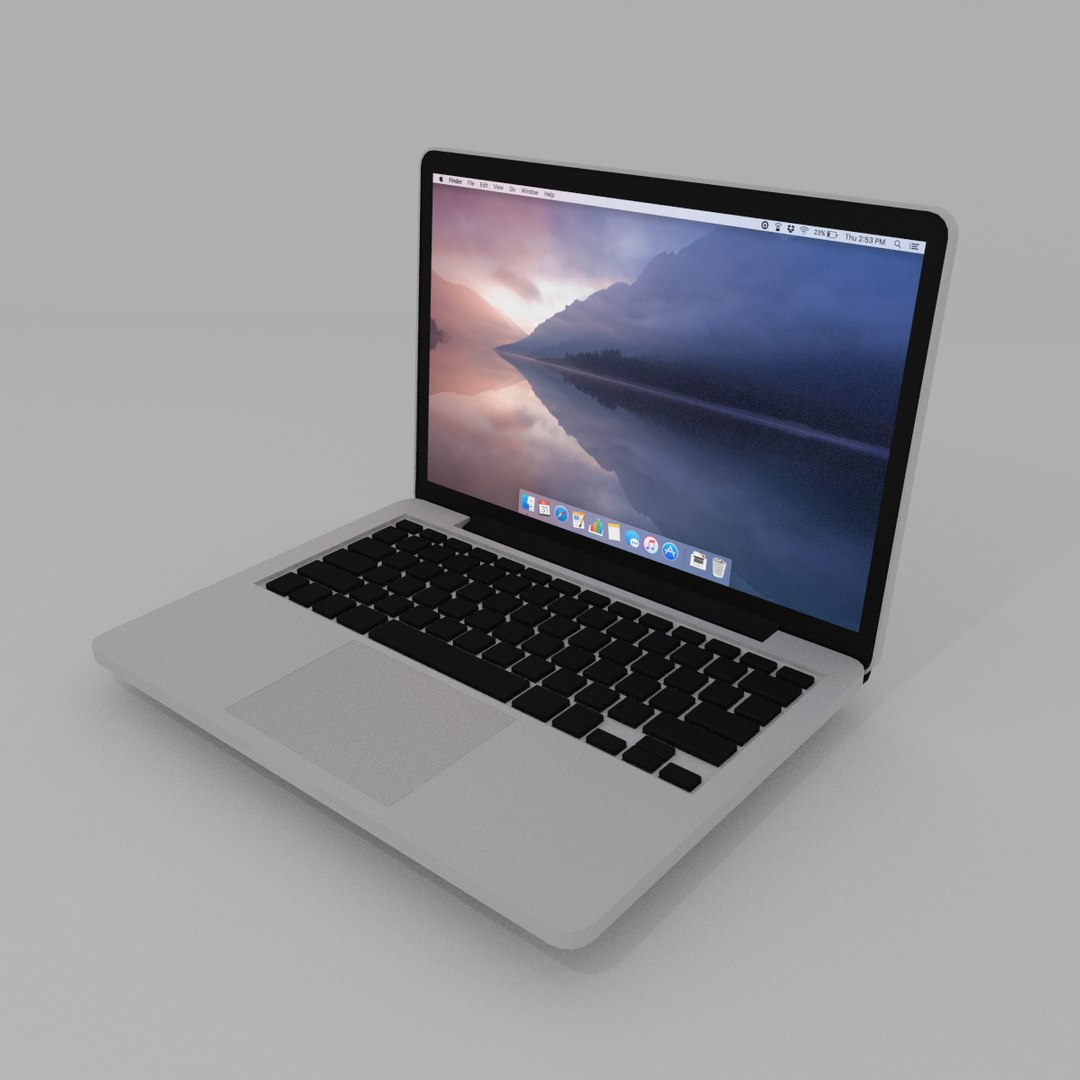 Basic Laptop 3d Model