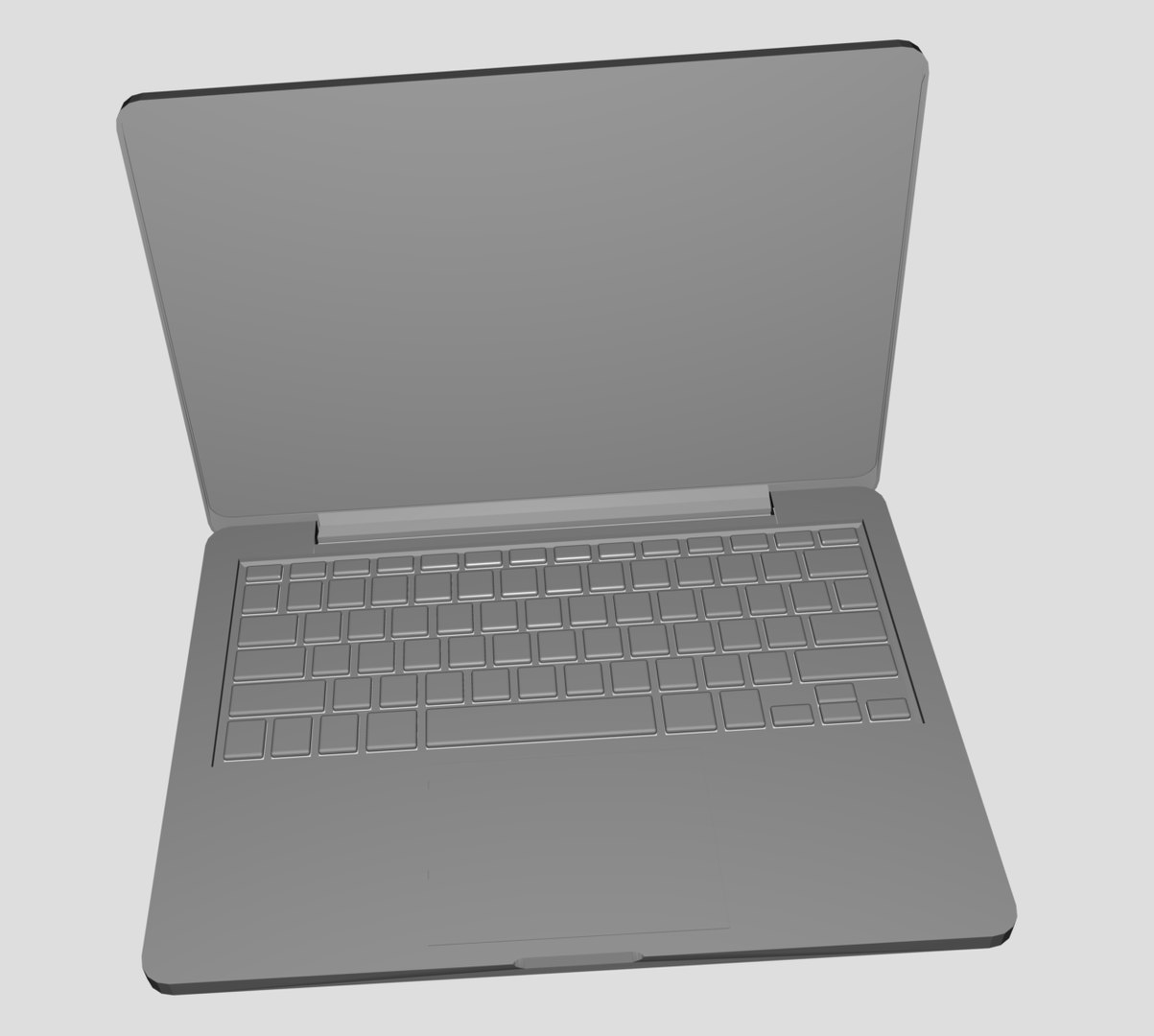 Basic Laptop 3d Model