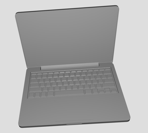 basic laptop 3d model