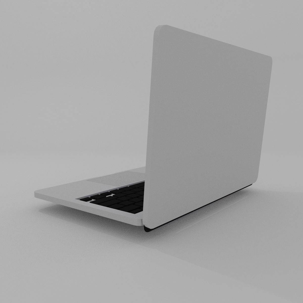 basic laptop 3d model