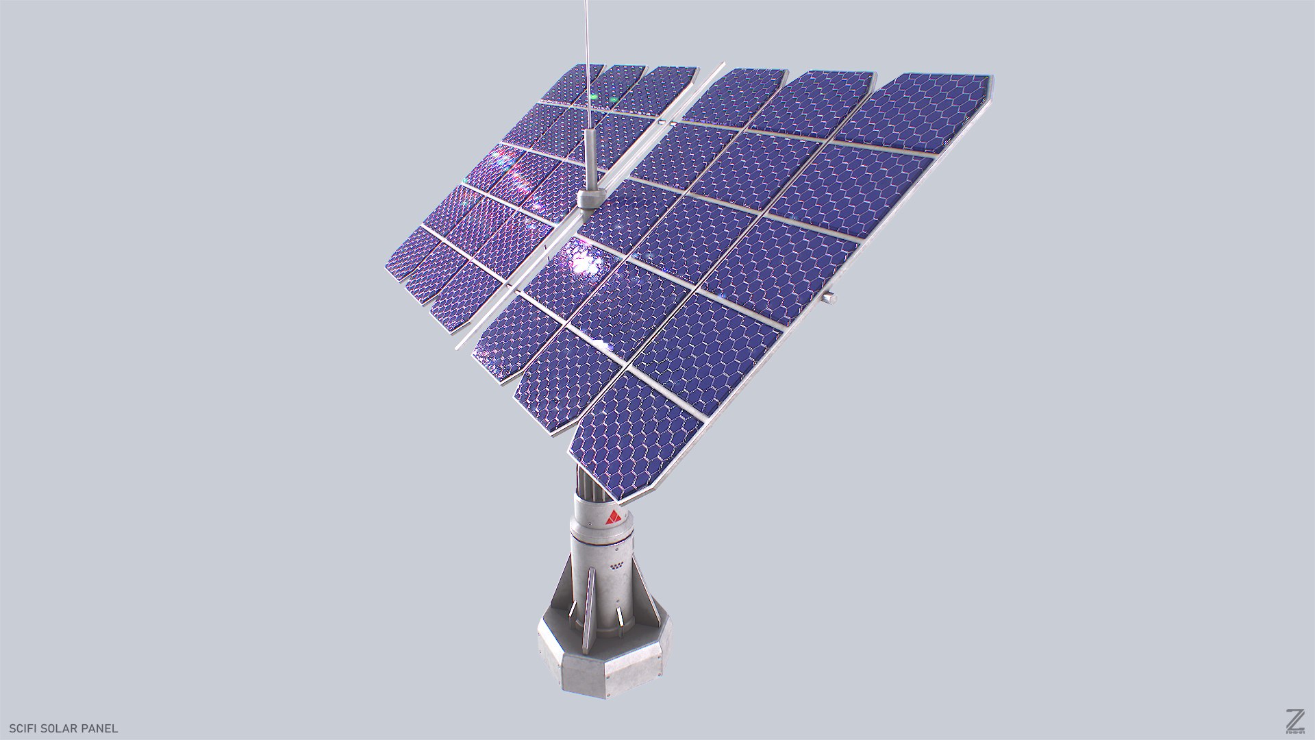 Scifi Solar Panel Collection 3D Model - TurboSquid 2221618