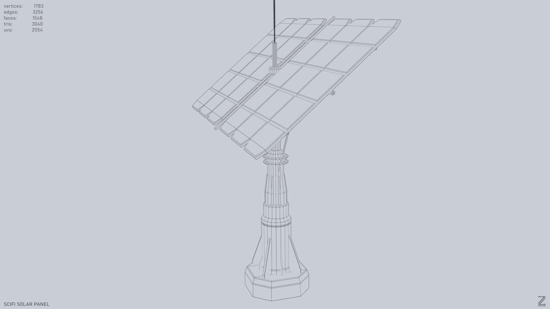 Scifi Solar Panel Collection 3D Model - TurboSquid 2221618