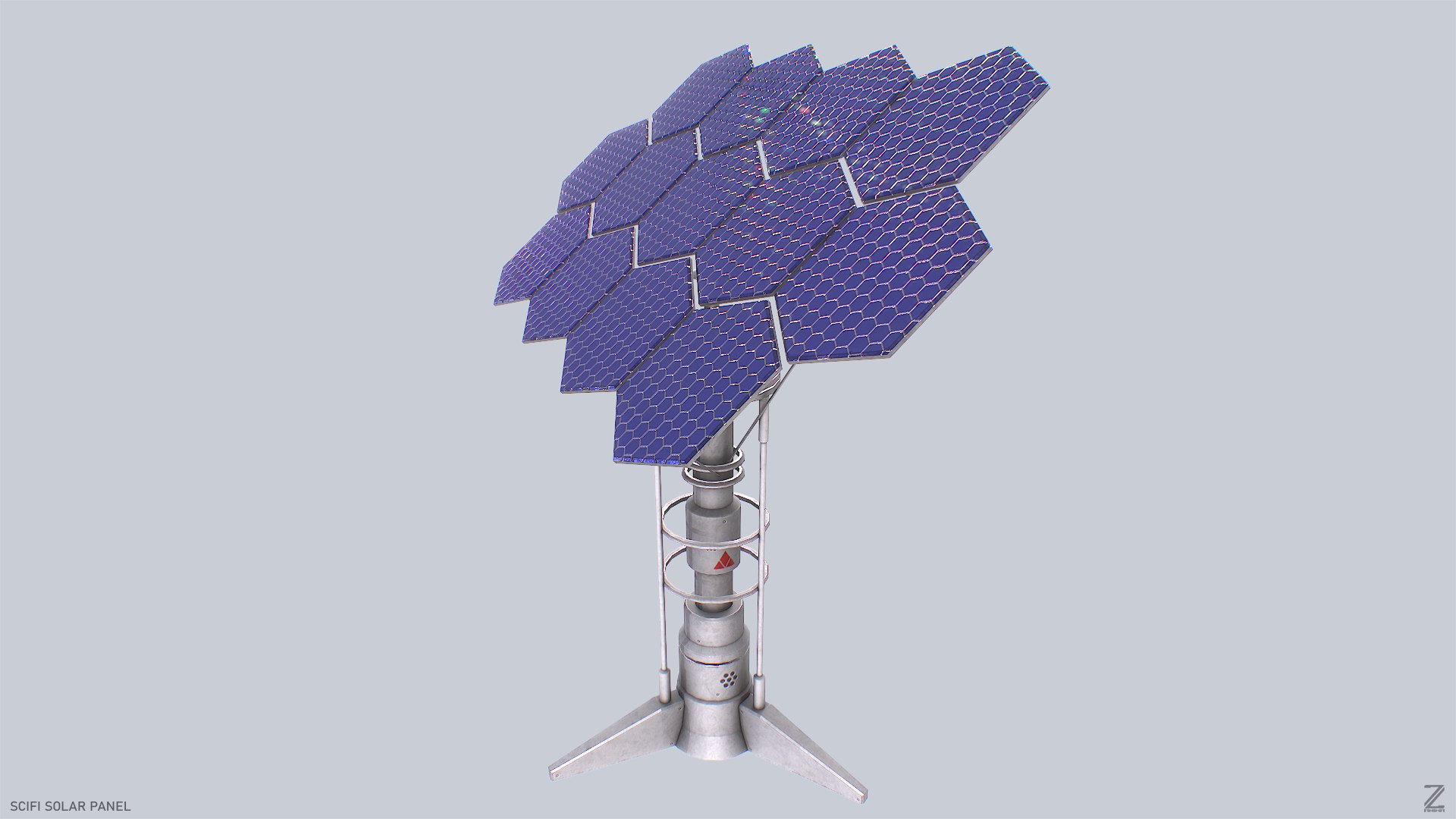 Scifi Solar Panel Collection 3D Model - TurboSquid 2221618
