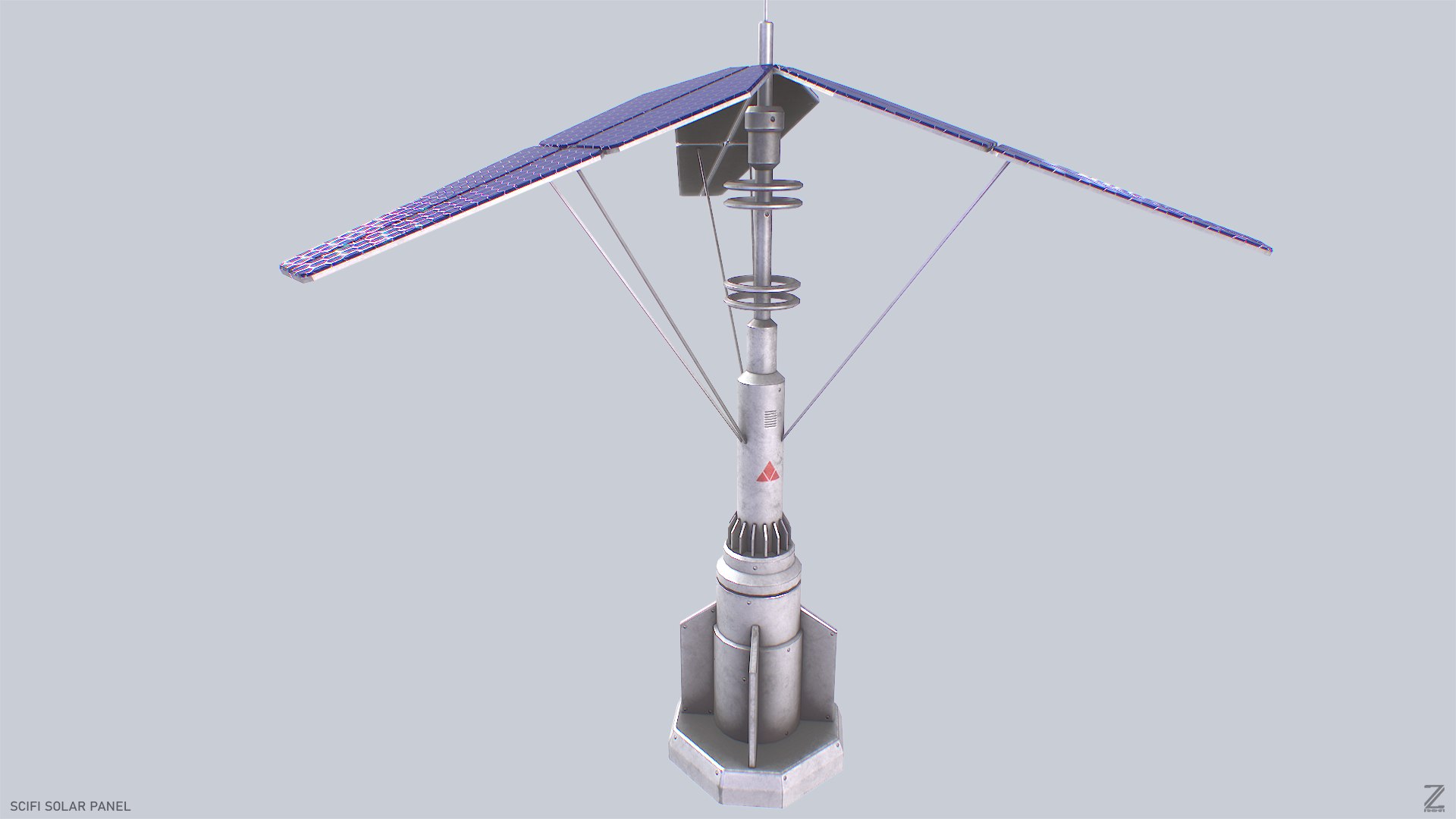 Scifi Solar Panel Collection 3D Model - TurboSquid 2221618