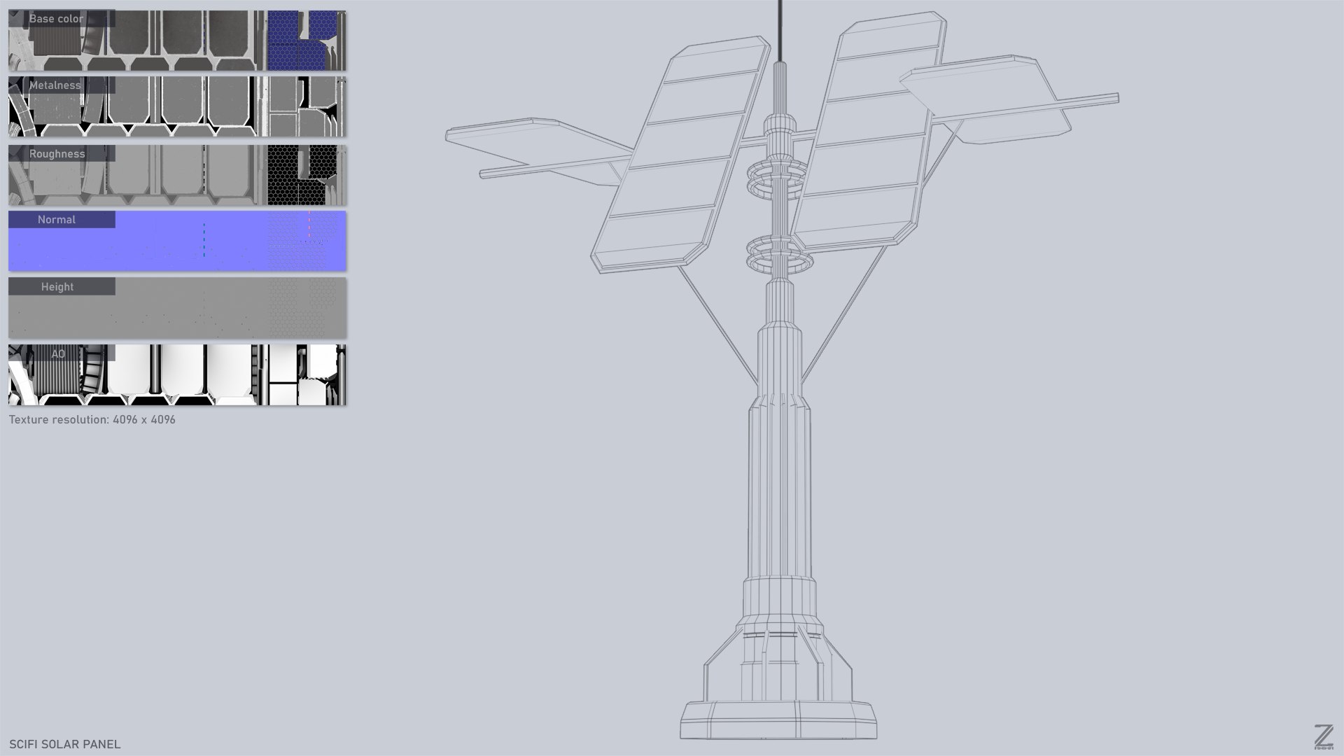 Scifi Solar Panel Collection 3D Model - TurboSquid 2221618