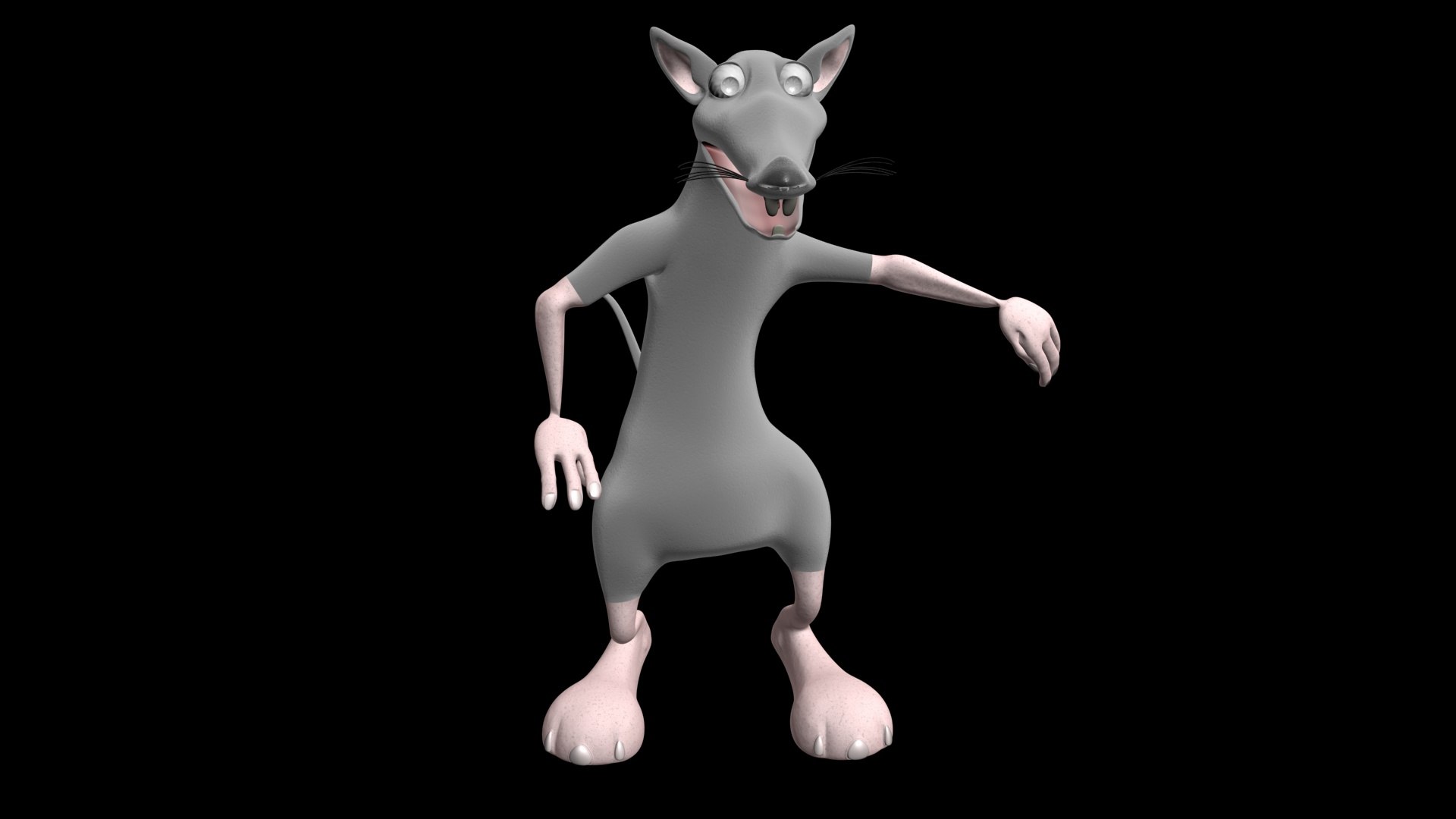 Toon Mouse Character Dancing Rig 3D Model - TurboSquid 2433081