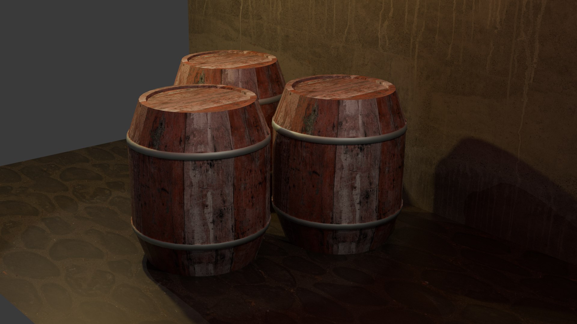 3d Barrels 3D Model - TurboSquid 2242984
