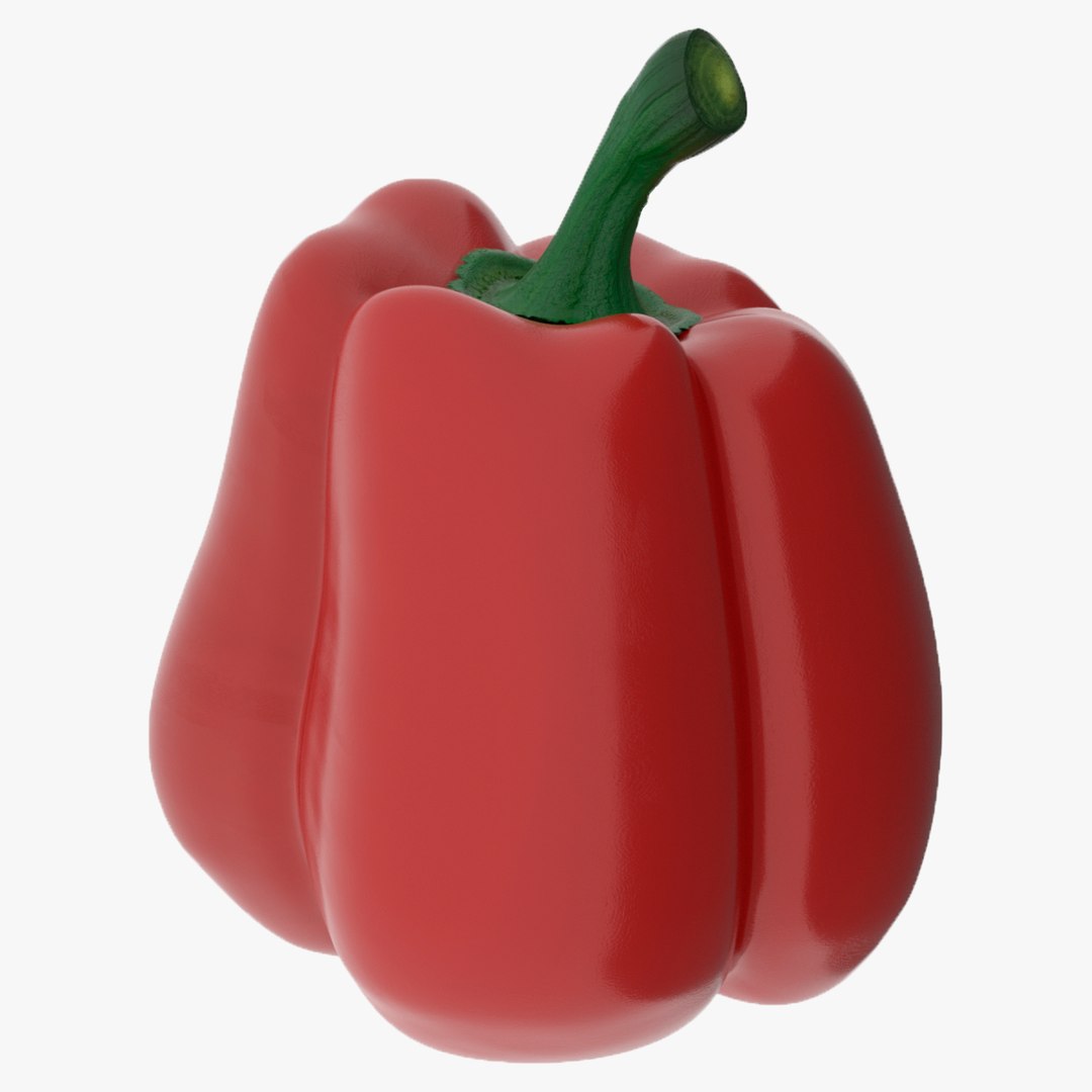 3D bell pepper model - TurboSquid 1663646