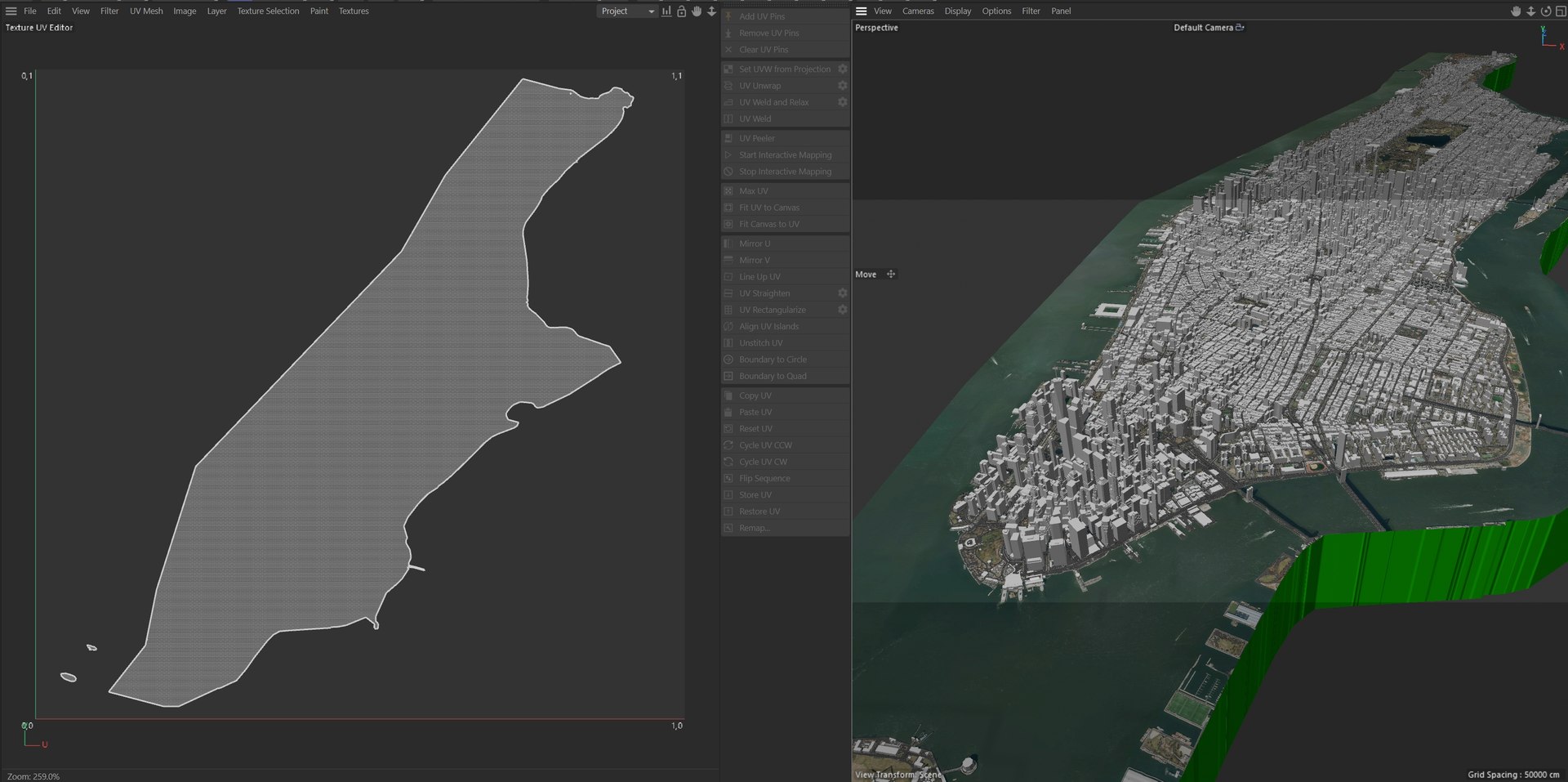 Manhattan Terrain City Model - TurboSquid 2427518