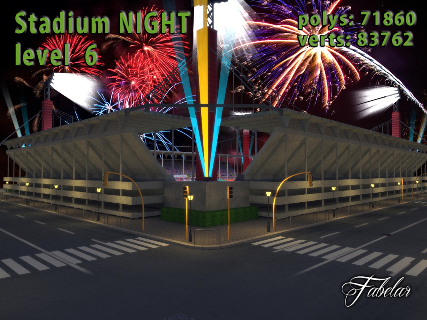 3d Stadium Level 6 Model