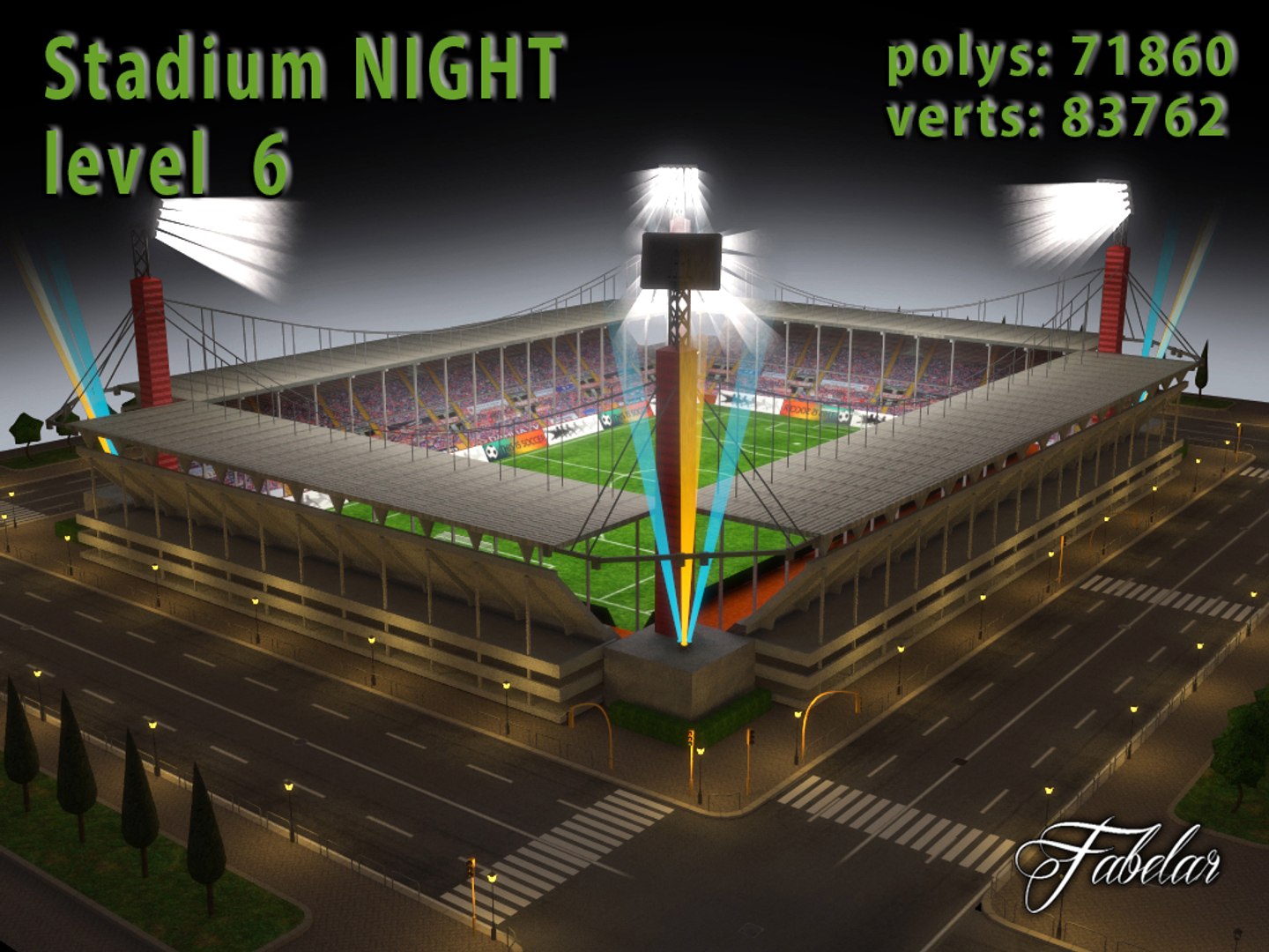 3d Stadium Level 6 Model