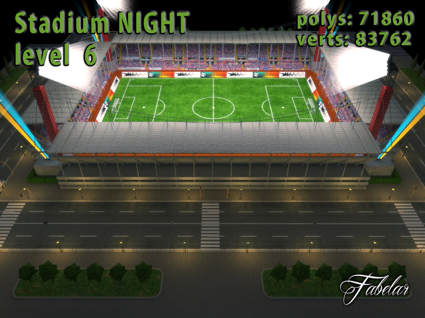 3d Stadium Level 6 Model