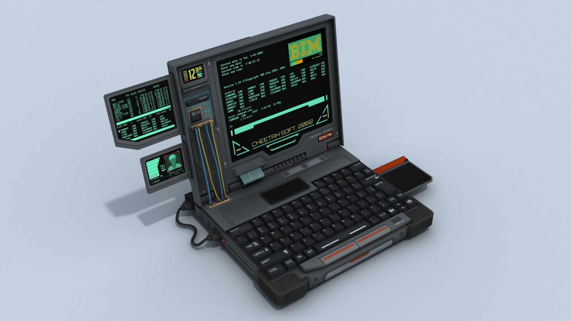 Cyberpunk Laptop 3D Model - TurboSquid 2308041