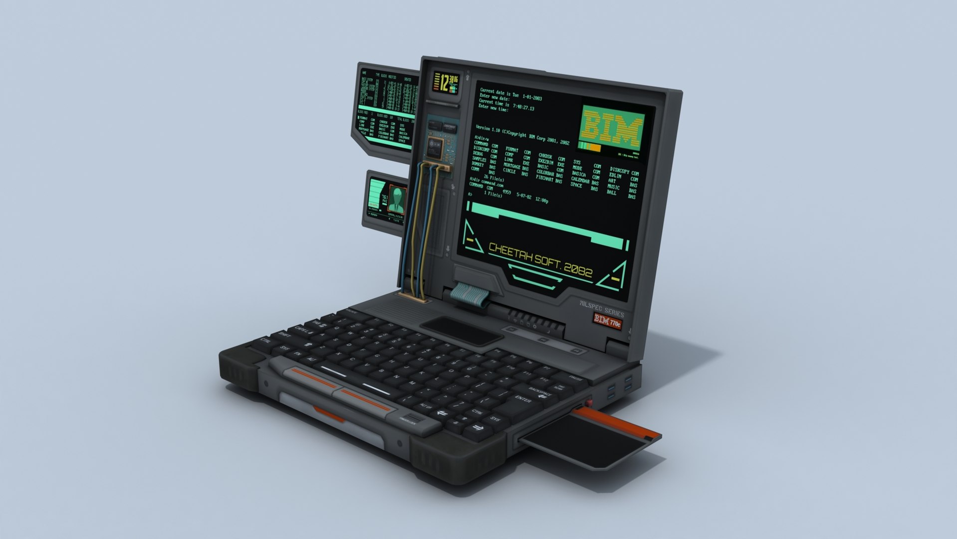 Cyberpunk Laptop 3D Model - TurboSquid 2308041