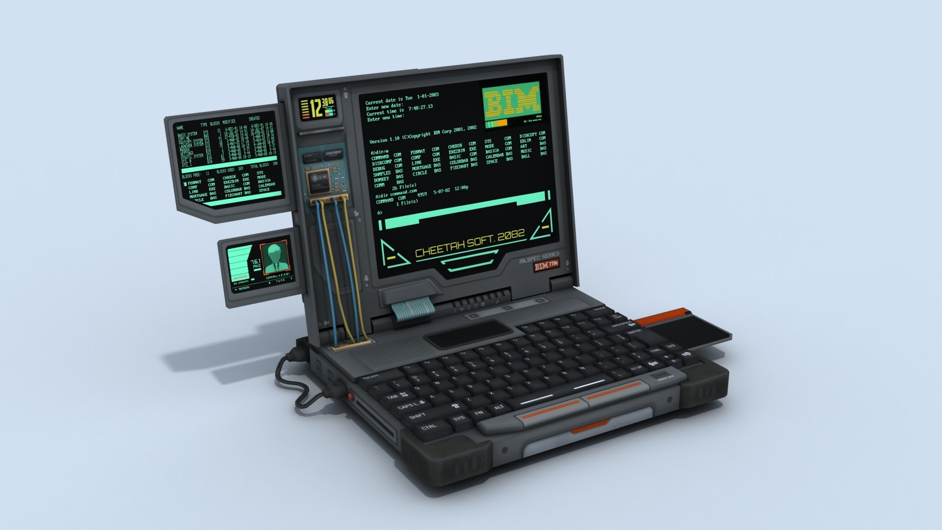 Cyberpunk Laptop 3D Model - TurboSquid 2308041