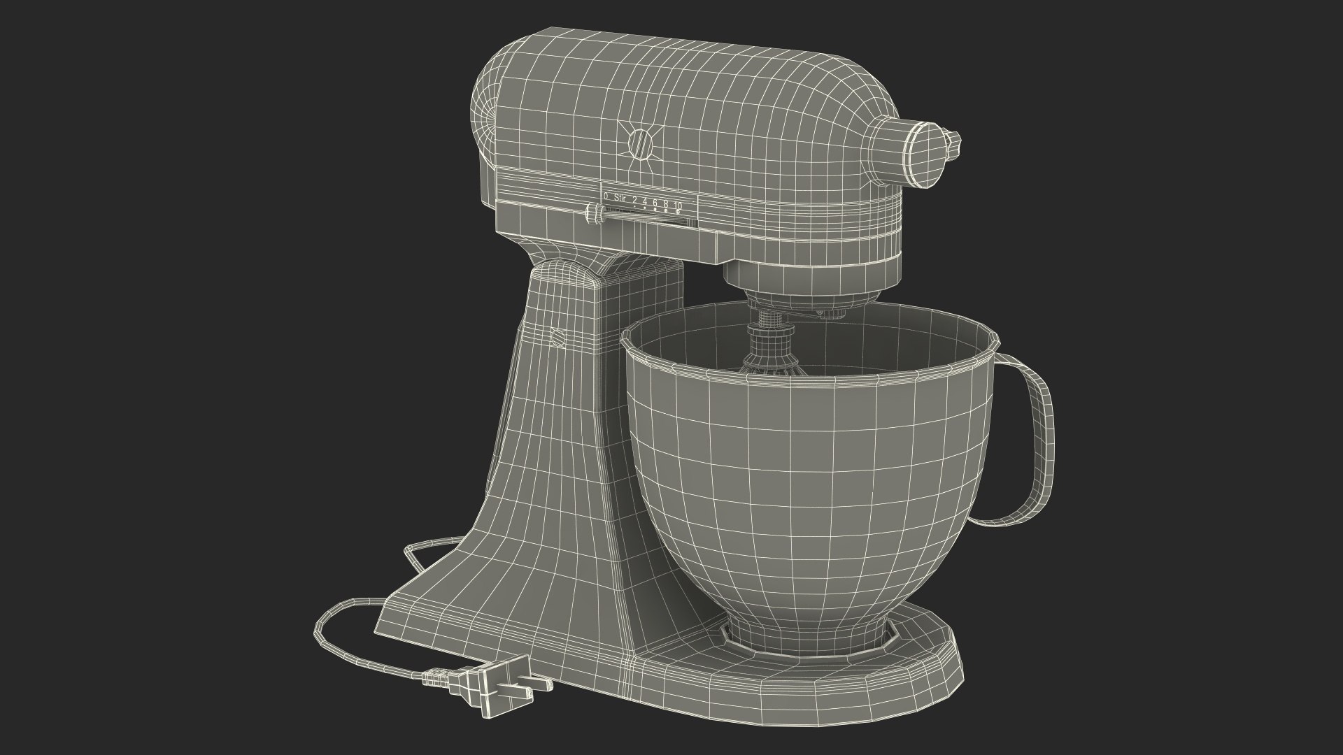 3D model Classic Stand Mixer KitchenAid - TurboSquid 2146505