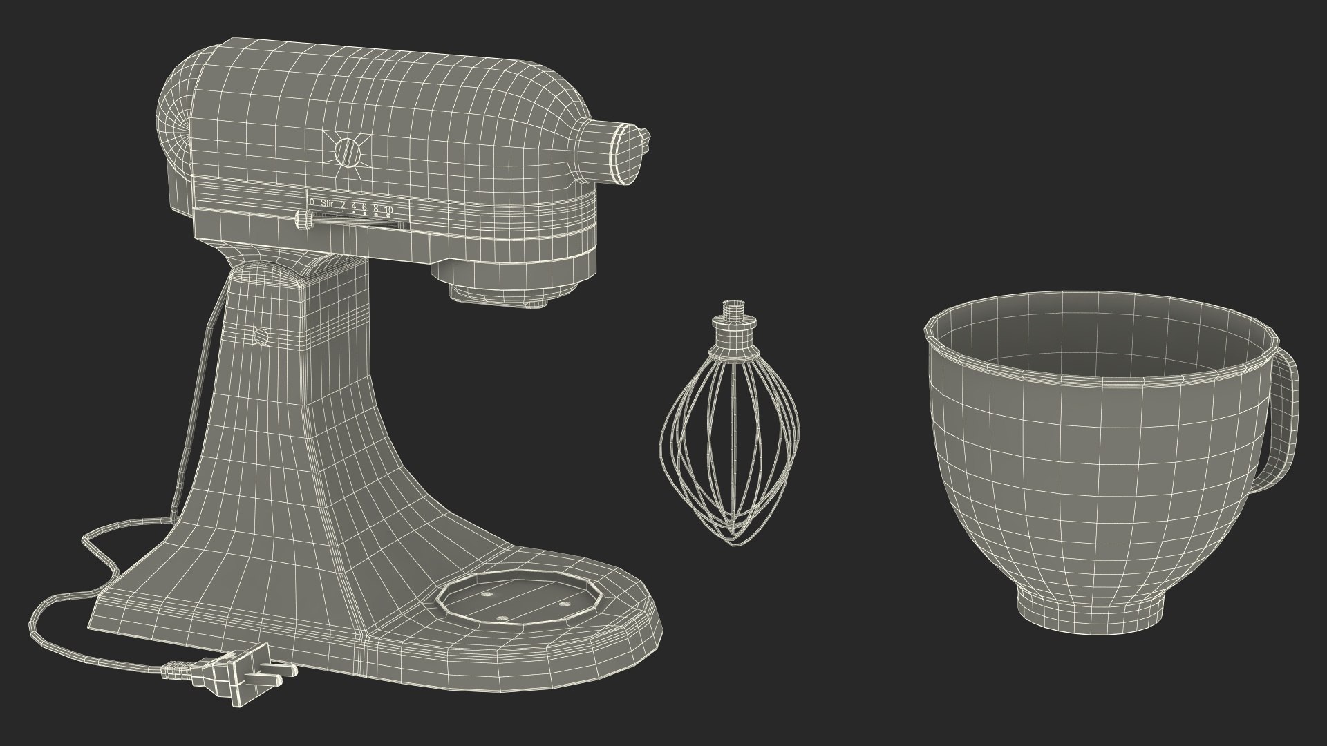 3D model Classic Stand Mixer KitchenAid - TurboSquid 2146505