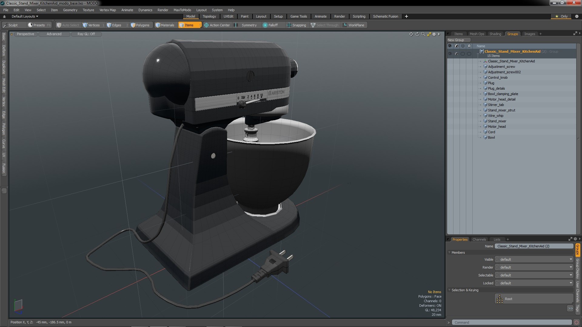 3D model Classic Stand Mixer KitchenAid - TurboSquid 2146505