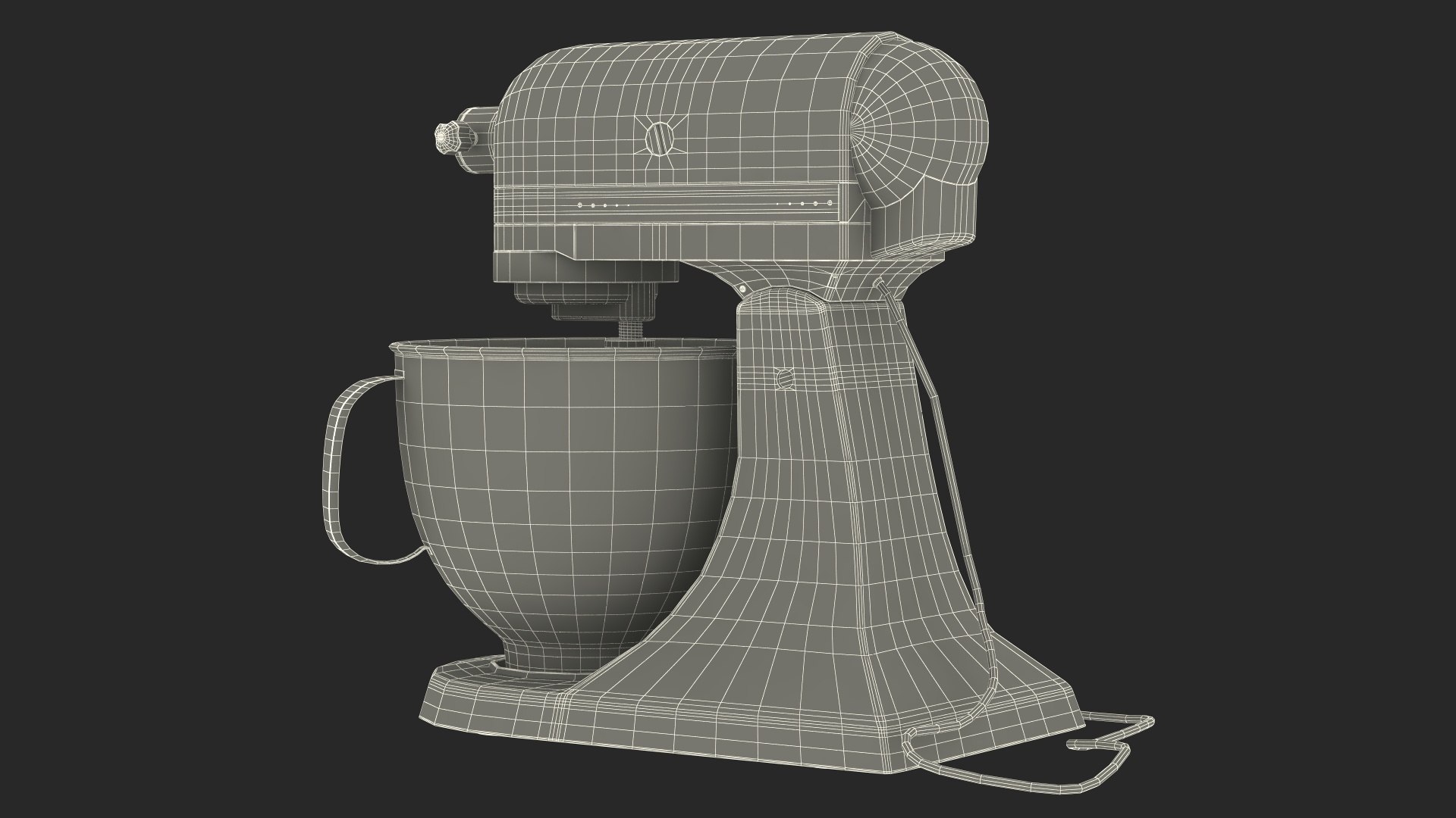 3D model Classic Stand Mixer KitchenAid - TurboSquid 2146505