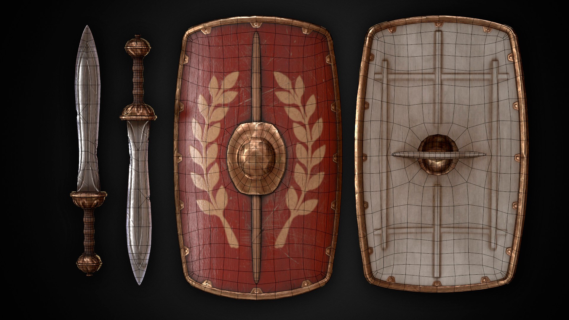 3D Roman Gladiator Rigged Model - TurboSquid 2166882