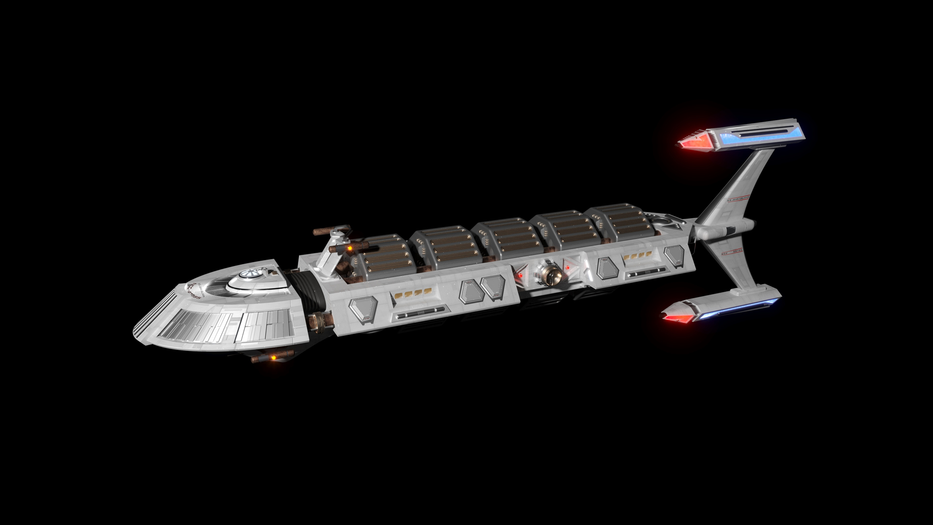 3D STAR-TREK Federation Cargo Freighter Model - TurboSquid 1953249